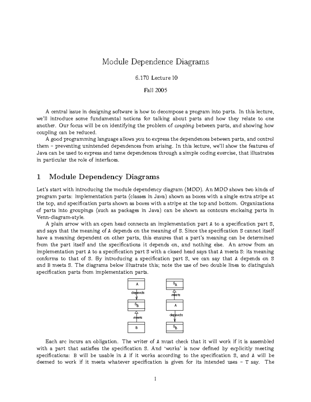 Module Dependence Diagrams - In this lecture, we’ll introduce some ...