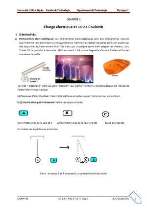 Résumé Chapitre 3 Dynamique Physique 1 - Résumé de dynamique du point ...