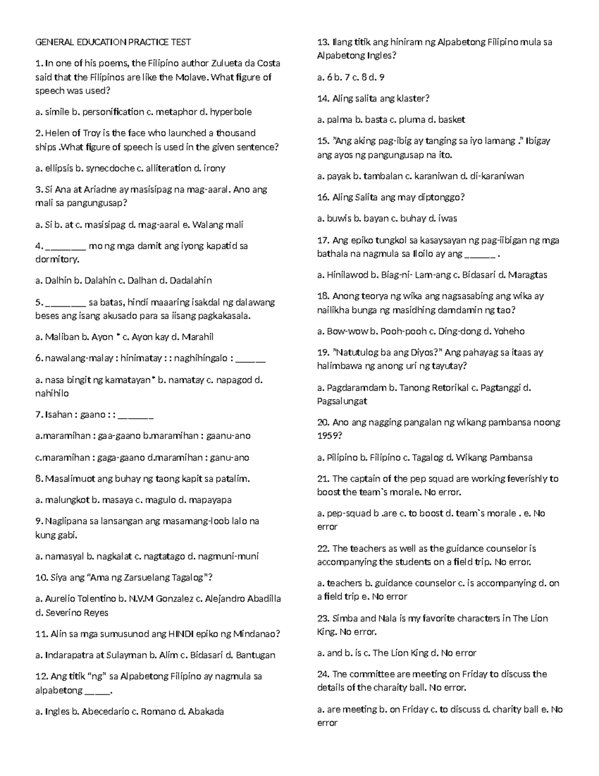 Practice test GEN-ED - Summary Mahematics in the Modern World - GENERAL ...