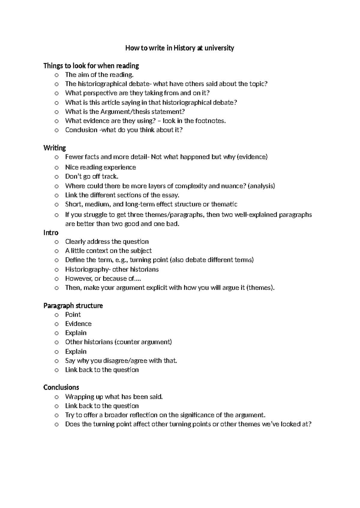 HOW TO WRITE AT UNIVERSITY - How to write in History at university ...