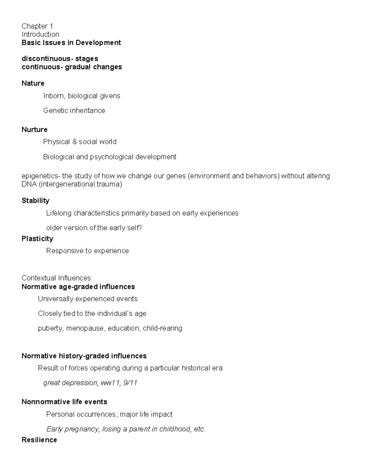 Ch. 1 outline - Chapter 1 Introduction Basic Issues in Development ...