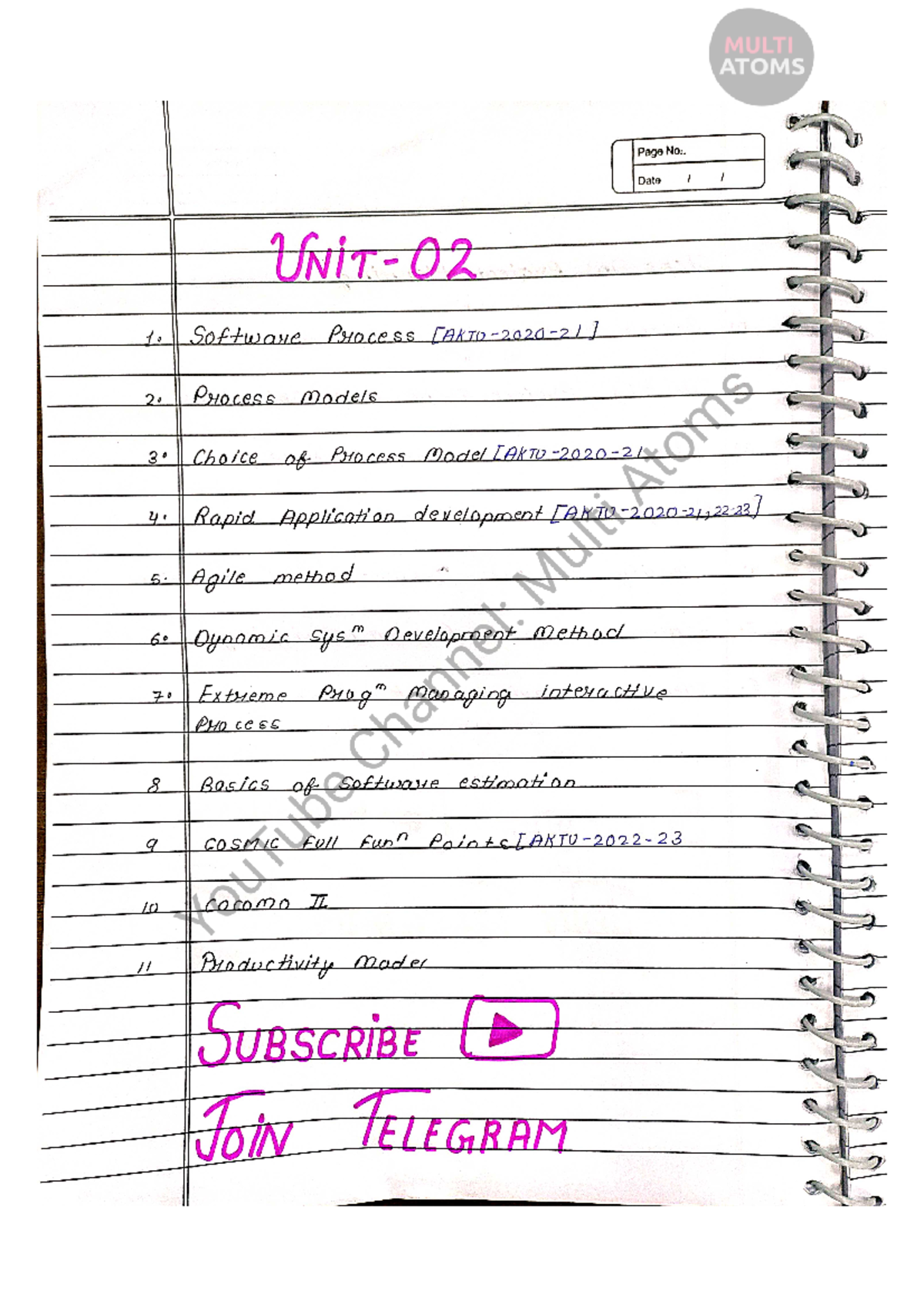 SPM-UNIT2- Bymultiatoms - B.tech - Studocu