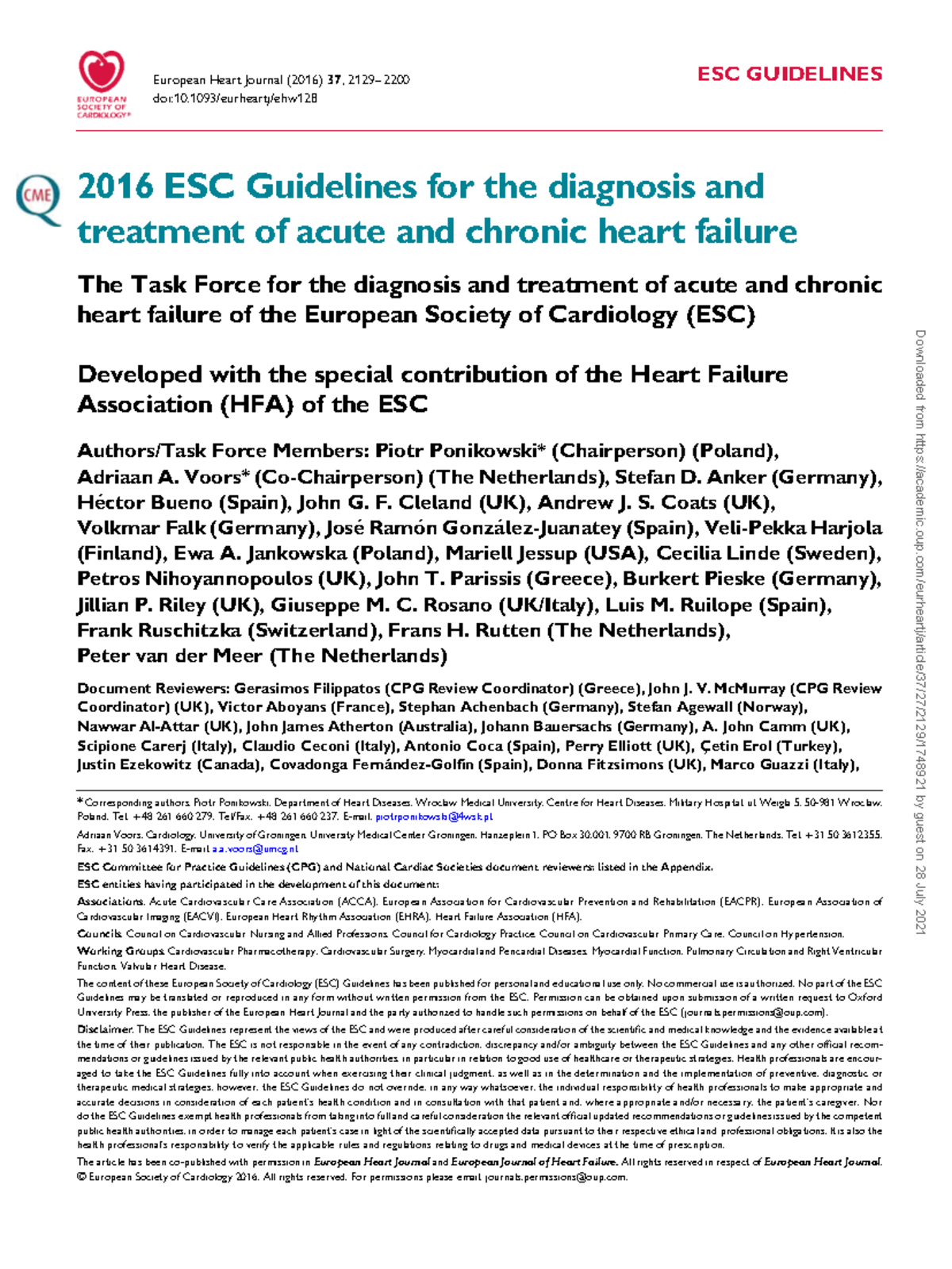 ESC 2016 - SUY TIM CẤP - MẠN - 2016 ESC Guidelines for the diagnosis ...