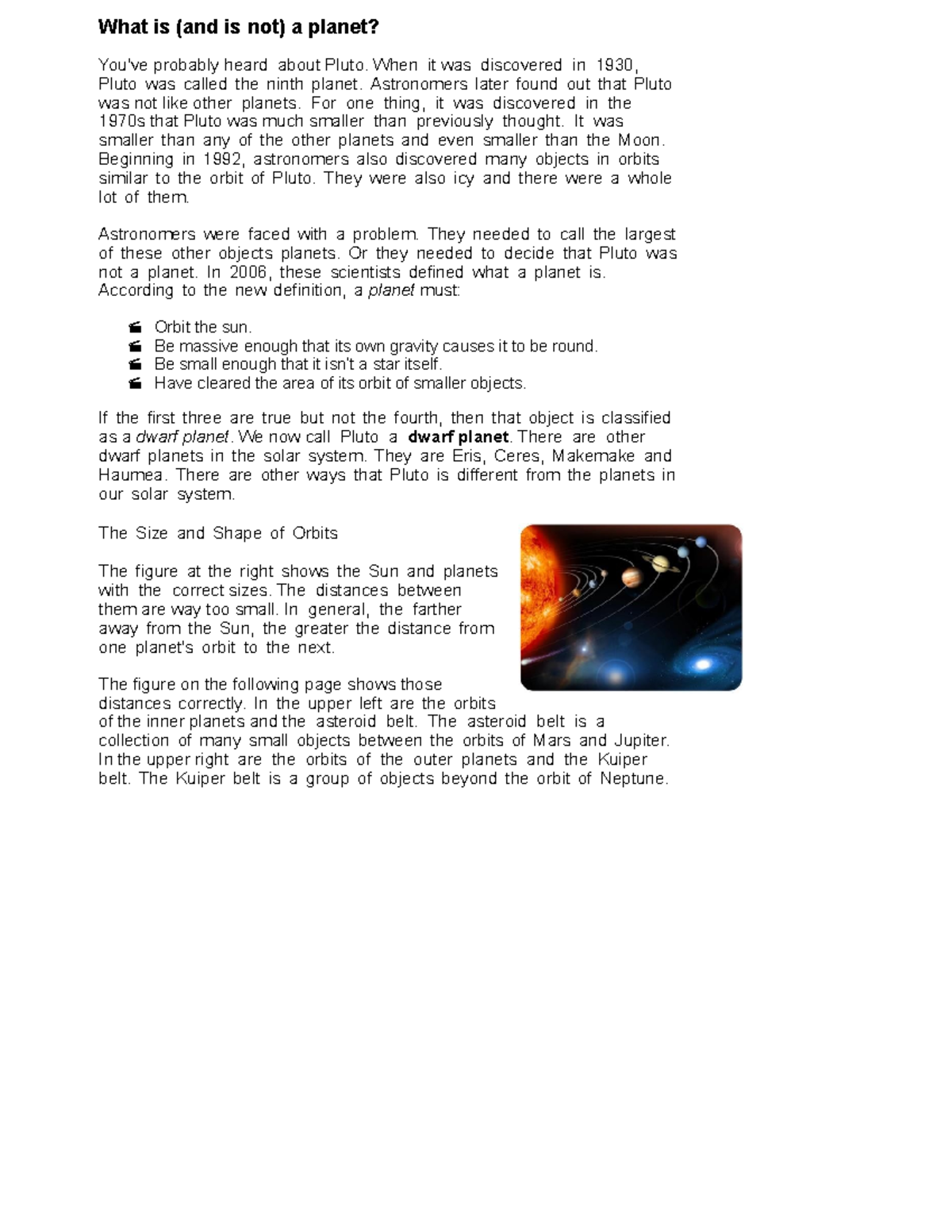 What is (and is not) a planet - What is (and is not) a planet? You've ...