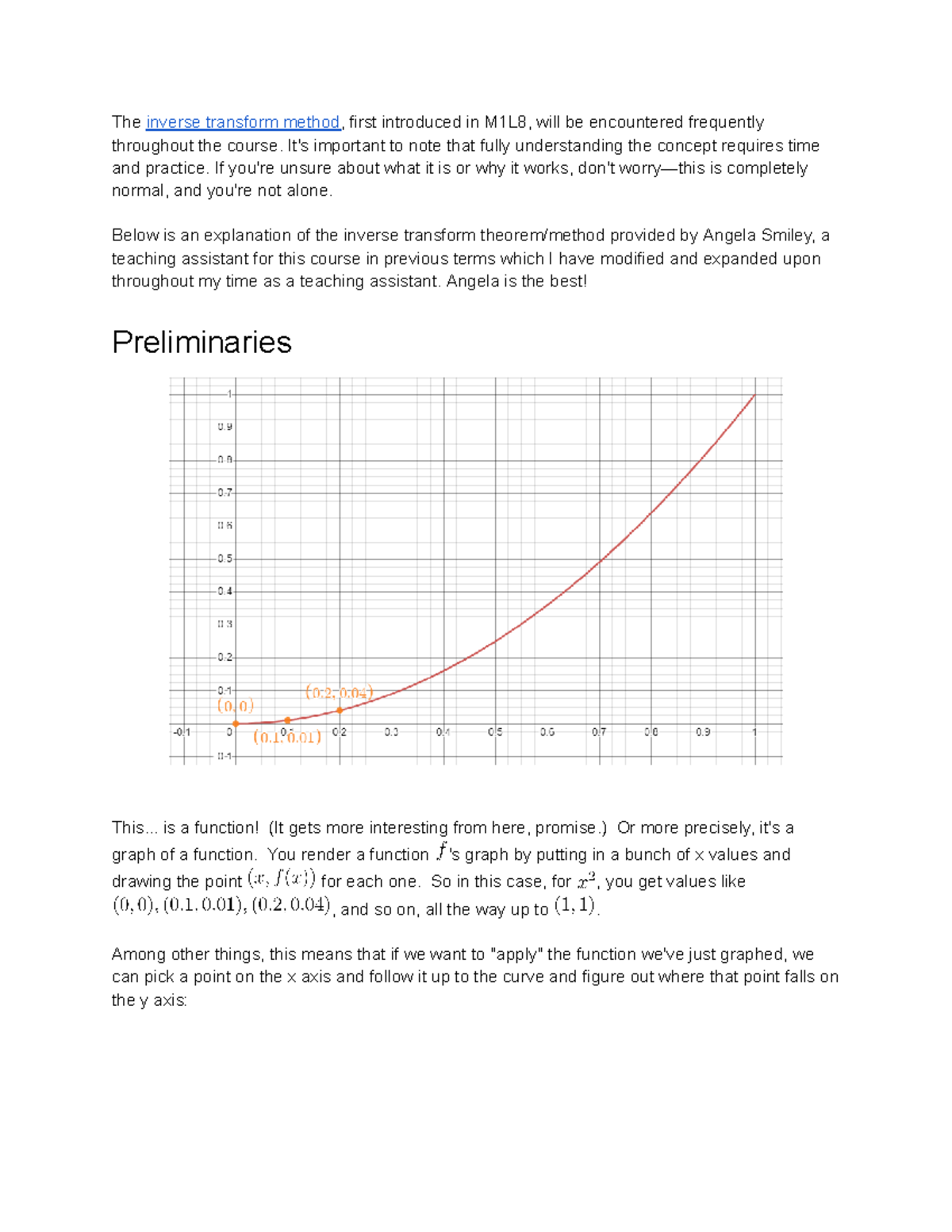 Inverse Transform Method Supplemental Notes - The inverse transform ...