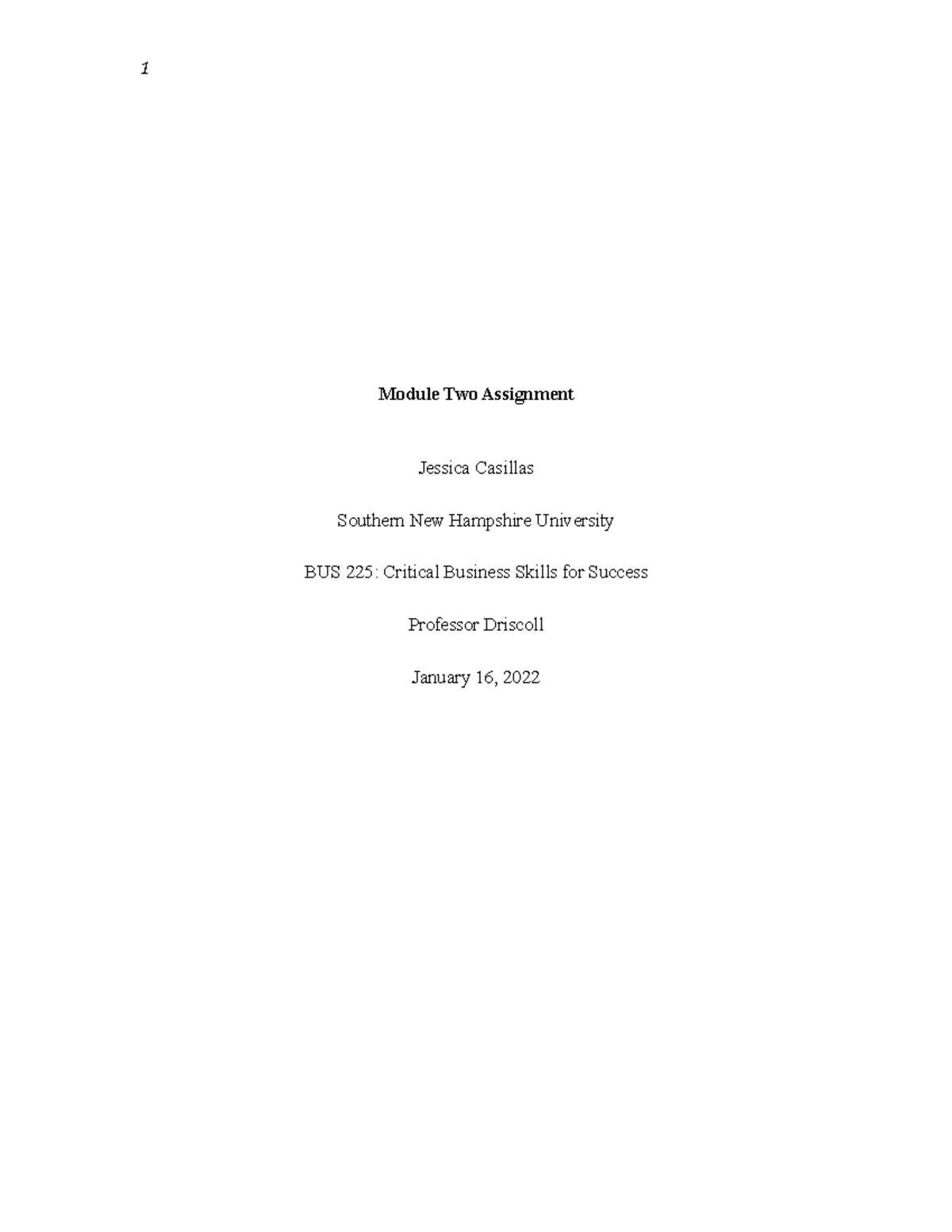 Mod 2 Assignment Final - mod 2 - Module Two Assignment Jessica Casillas ...