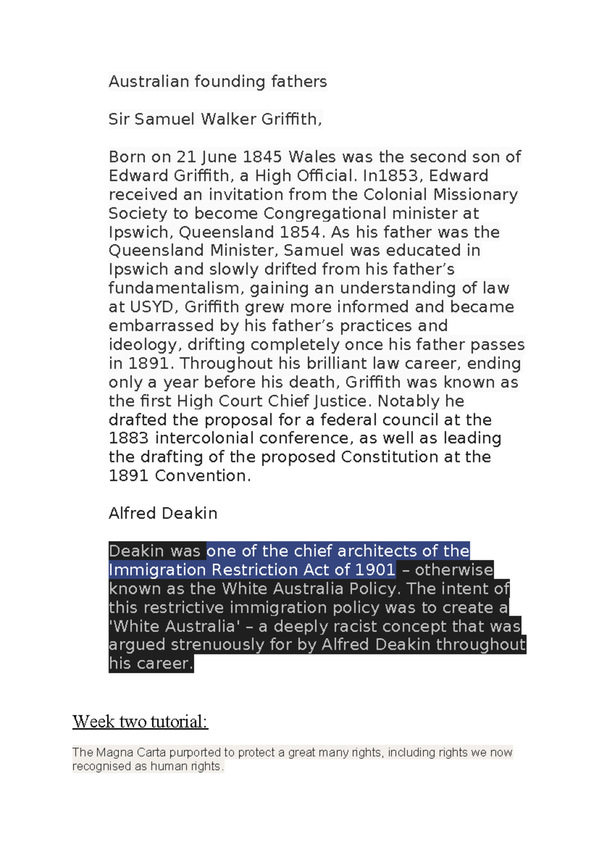 Australian founding fathers - In1853, Edward received an invitation ...