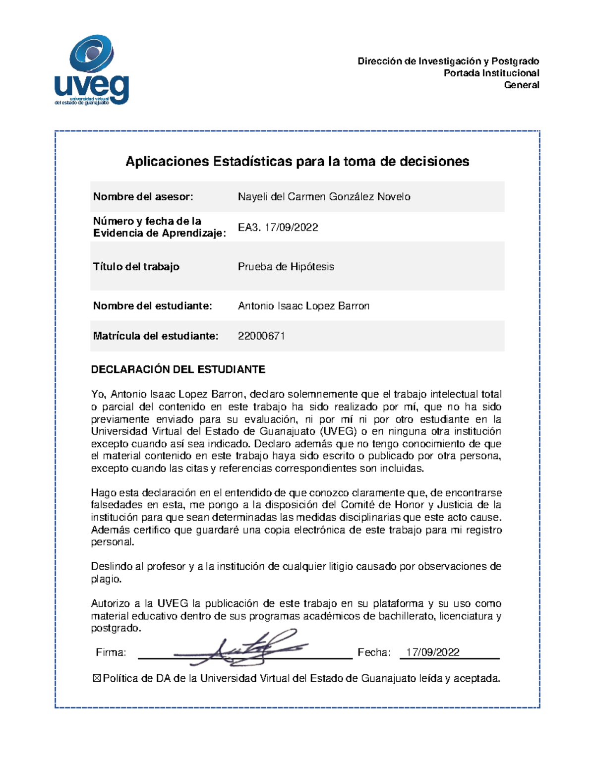 Lopez Antonio Aep Td Ea3 Dirección De Investigación Y Postgrado