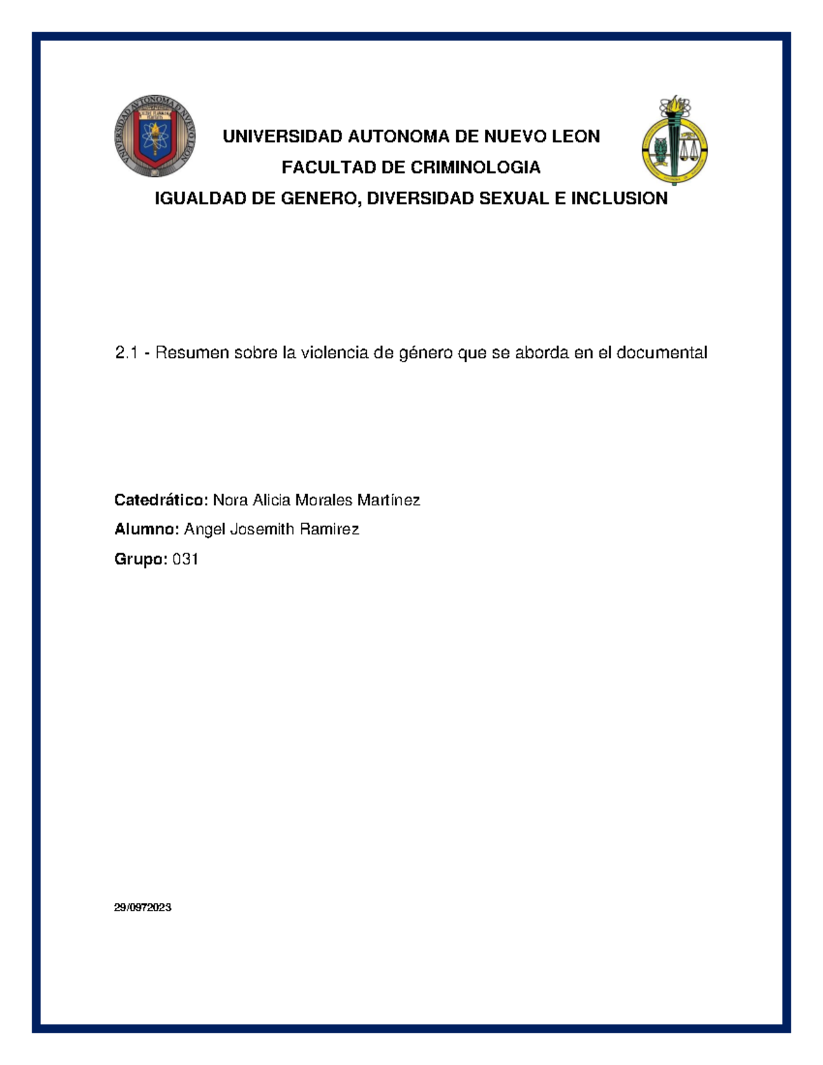A1 Igdsi AJRZ - tAEREA - UNIVERSIDAD AUTONOMA DE NUEVO LEON FACULTAD DE ...
