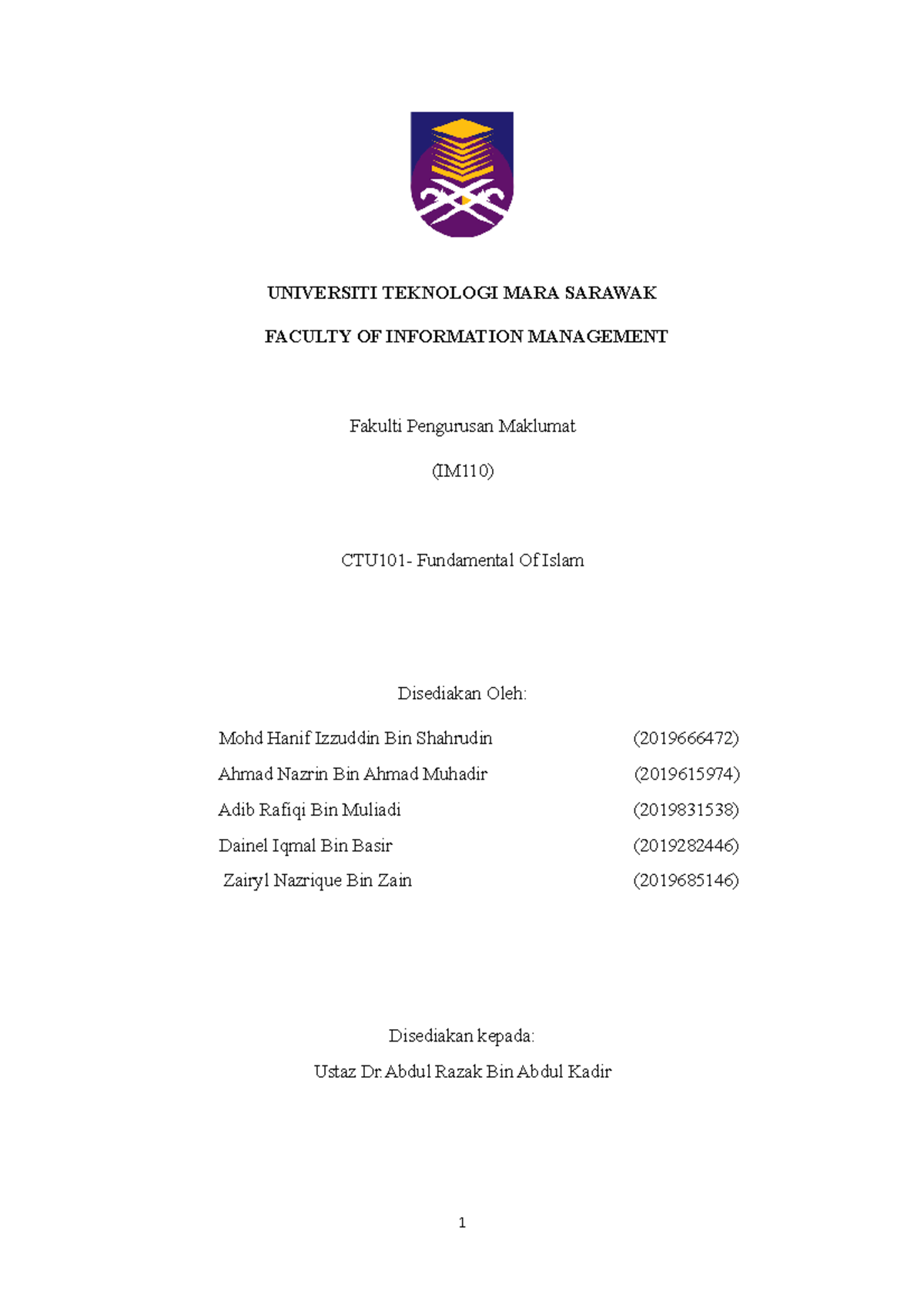 Ancaman dan bahaya fahaman Lgbt dalam Islam - UNIVERSITI TEKNOLOGI MARA ...