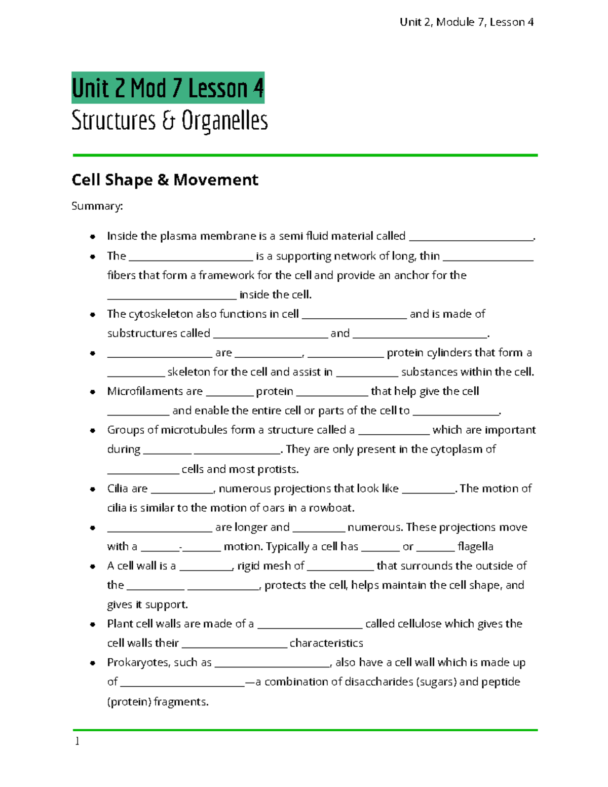 Inspire Mod 7.4 Explore & Explain - Unit 2, Module 7, Lesson 4 Unit 2 ...