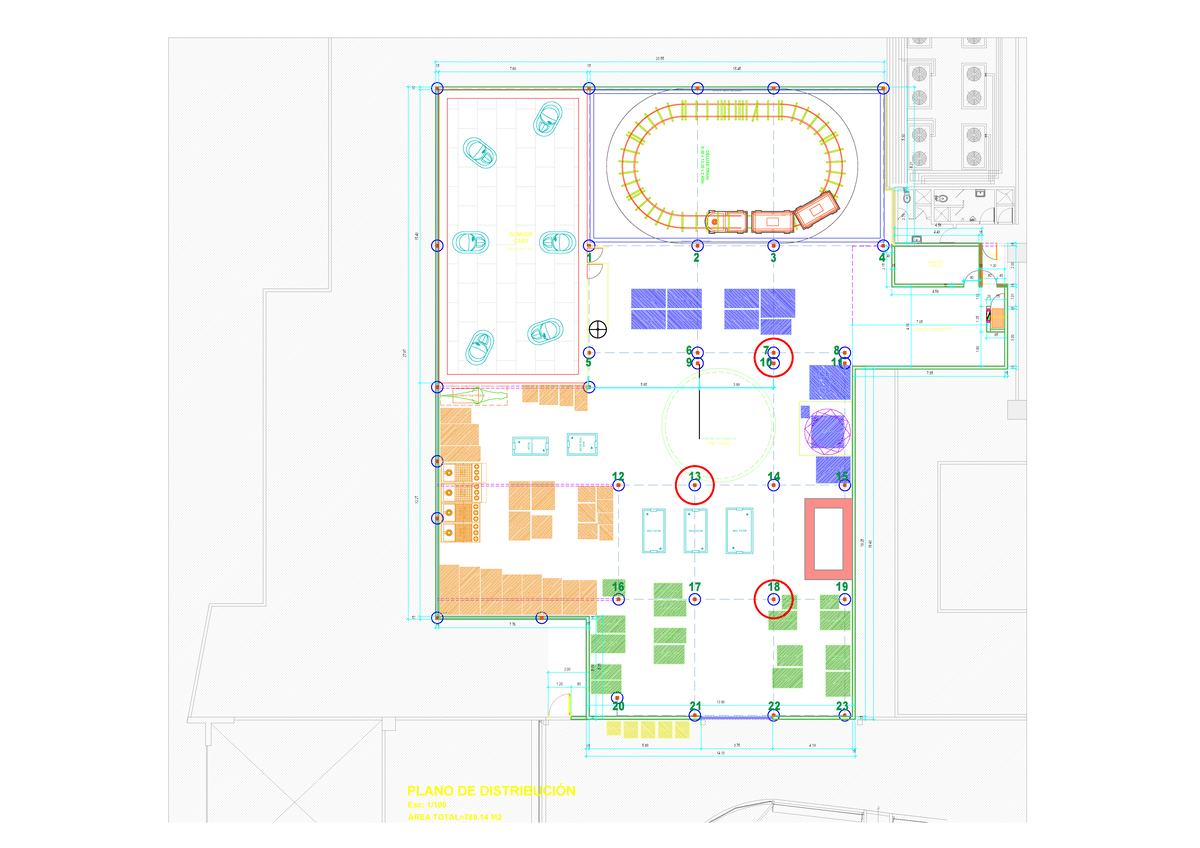 02 07.12..20 FP Pvtacna ARQ A02-Model - BUMPER CARS ÁREA: 120 m MESA SAM MESA SAM MESA SAM ...