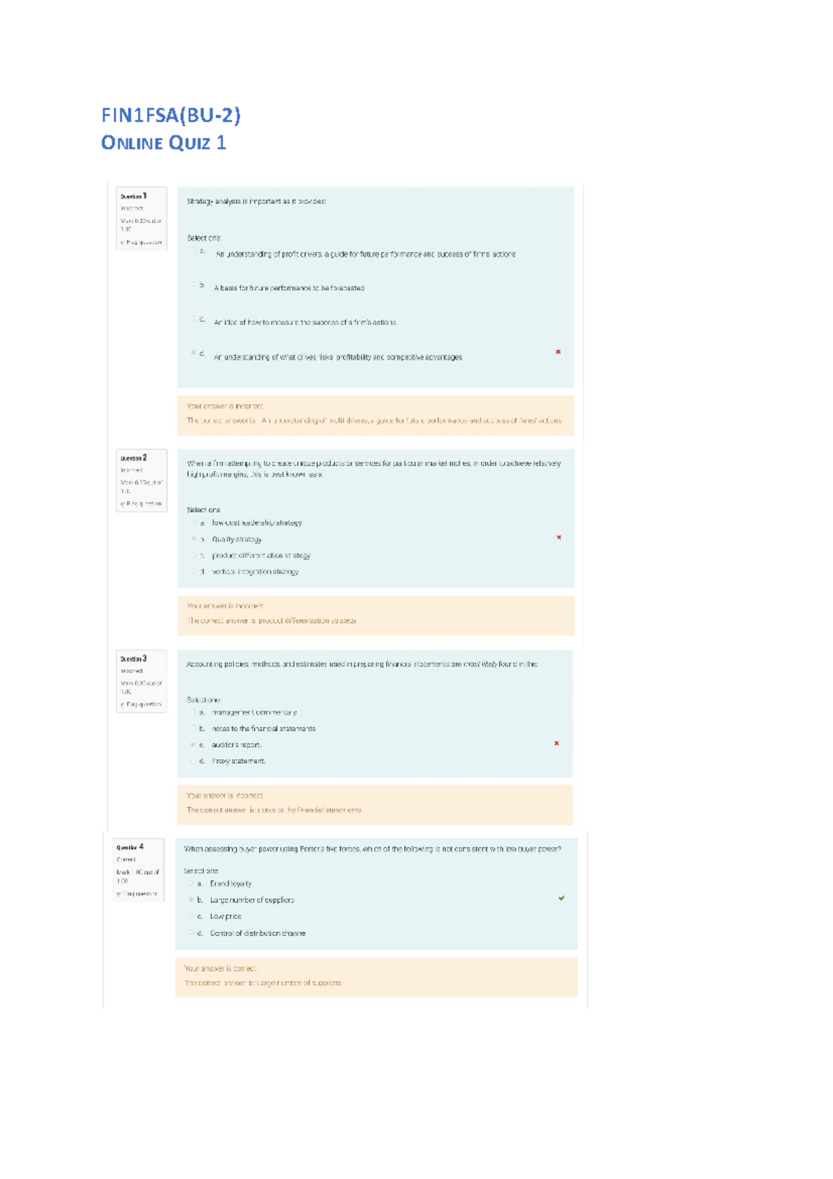 FIN1FSA(BU-2) Online QUIZ 1 - 2100320251 (CSP) - FIN1FSA(BU-2) ONLINE ...