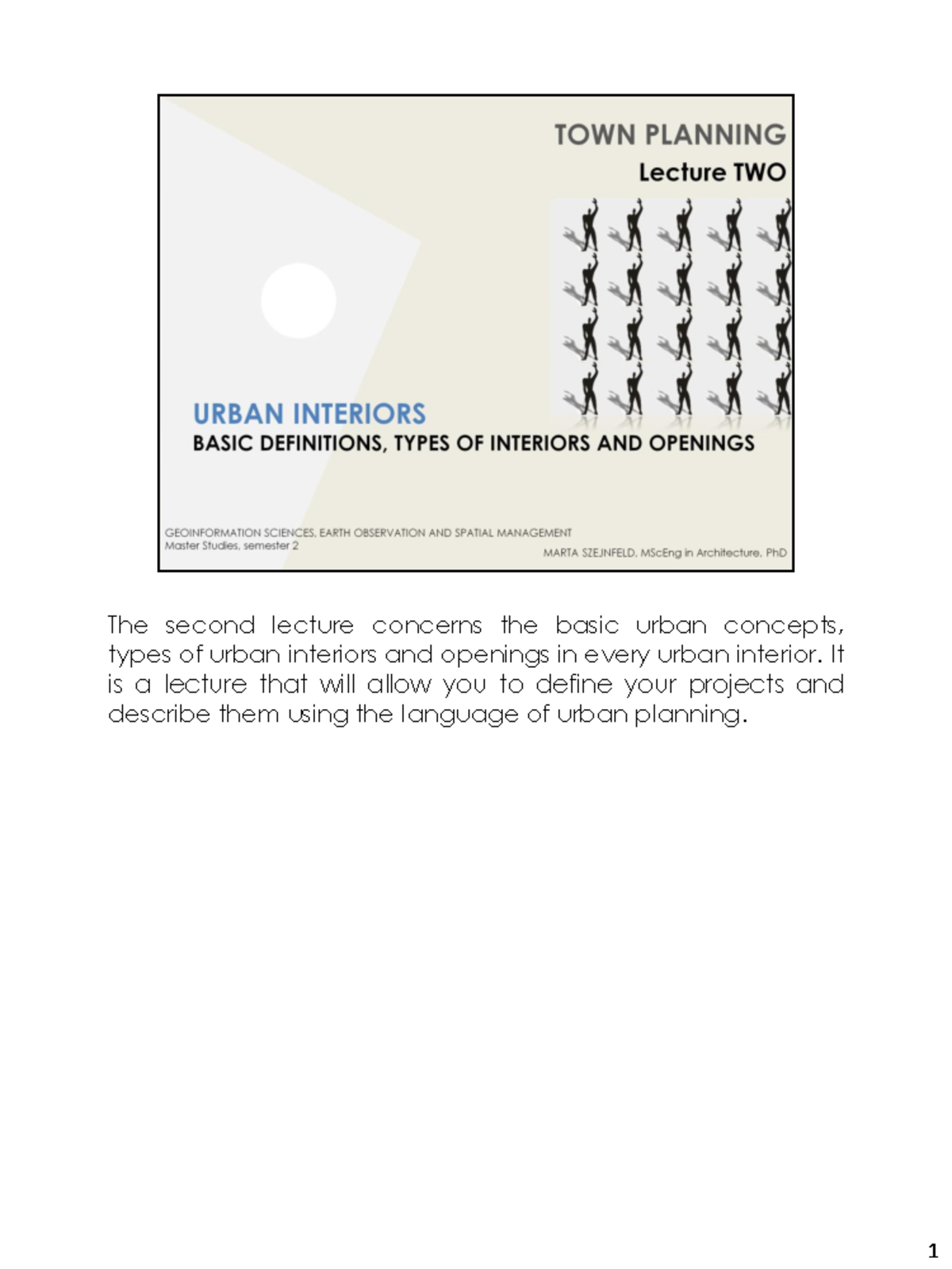 Lecture No 2 Town Planning Warning Tt Undefined Function 32 The Second Lecture Concerns The