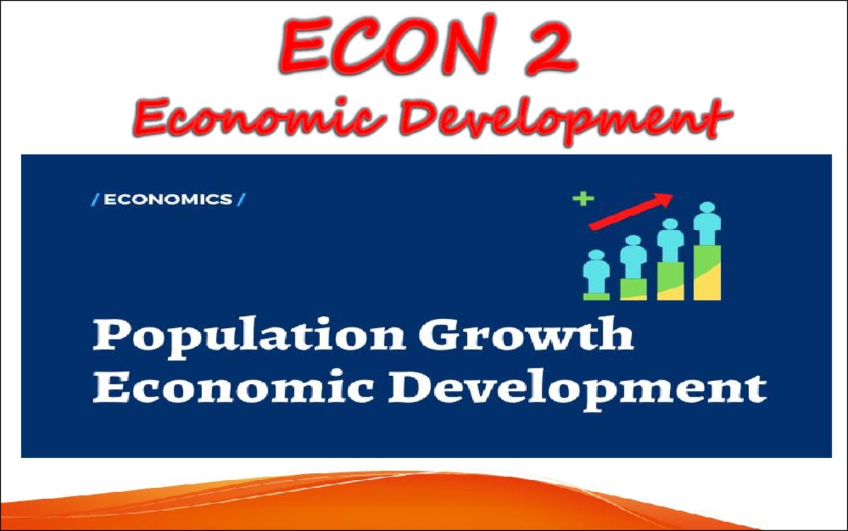 Module 5 - population growth and development - 1. A Brief History of ...