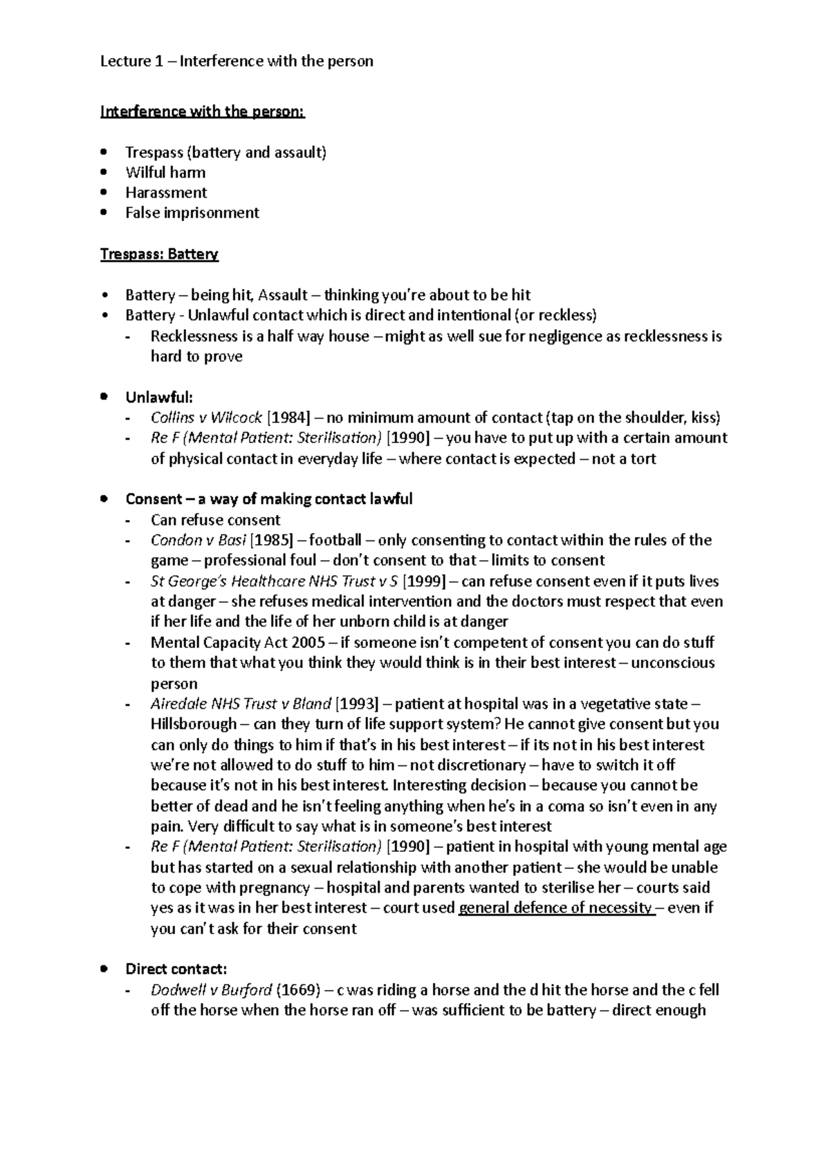 Lecture 1 - Interference of the person - Lecture 1 – Interference with ...