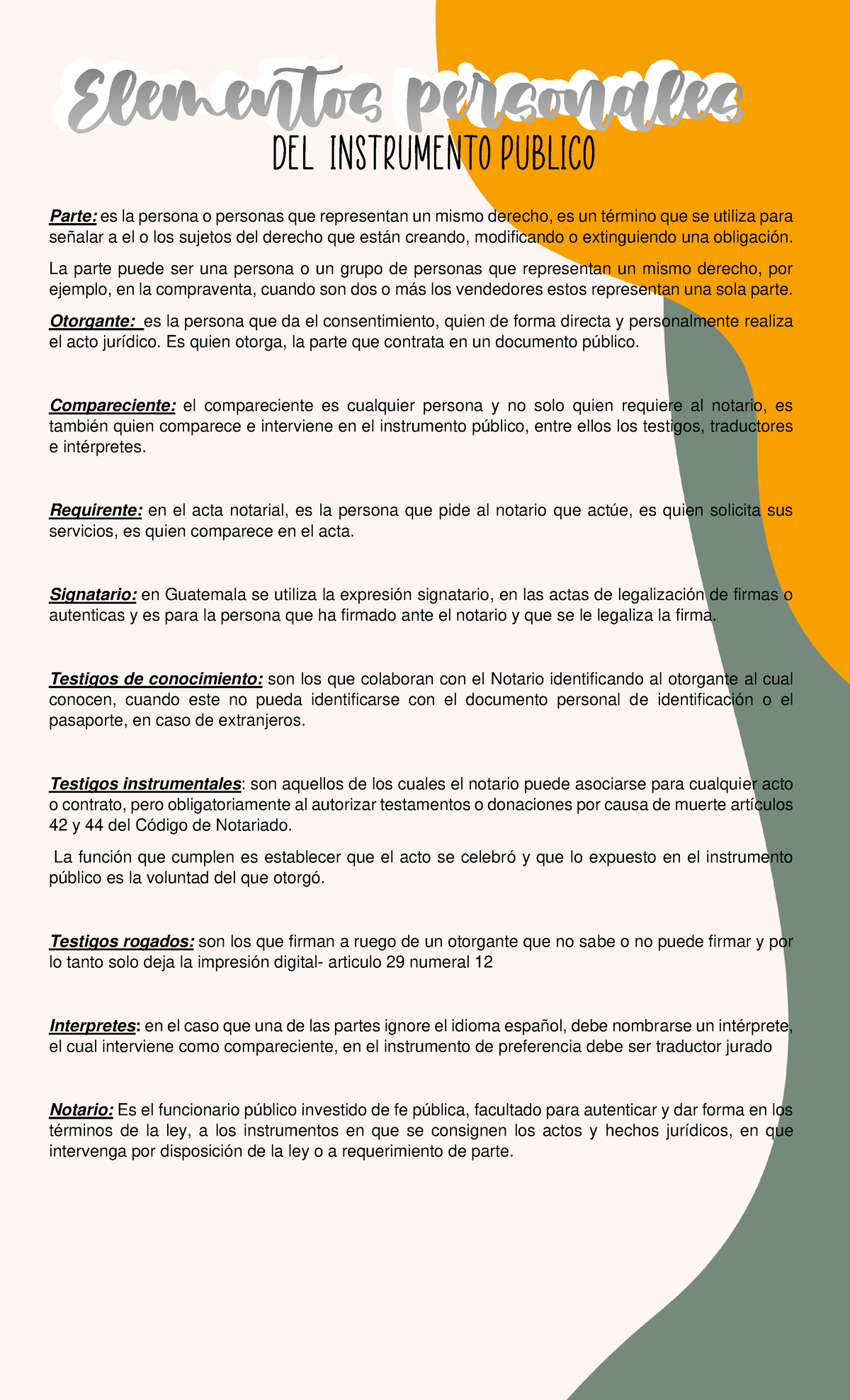 Intervinientes - Parte: es la persona o personas que representan un ...