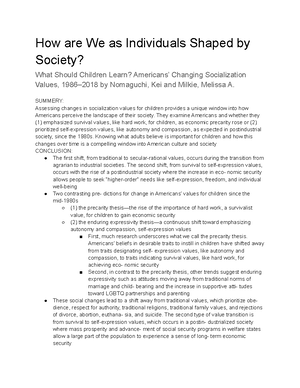 Introduction to Sociology Book Notes – Chapter 4 - Society: refers to a ...