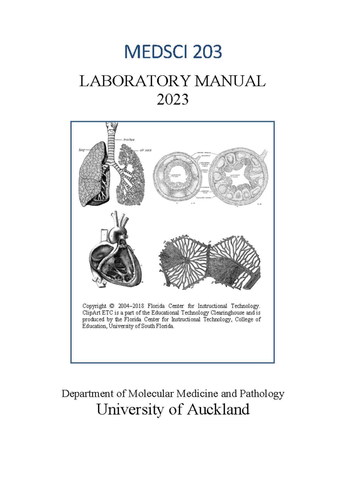 Medsci 203 lab manual 2023 for Canvas - MEDSCI 203 LABORATORY MANUAL 2023 Copyright © 2004–2018 ...