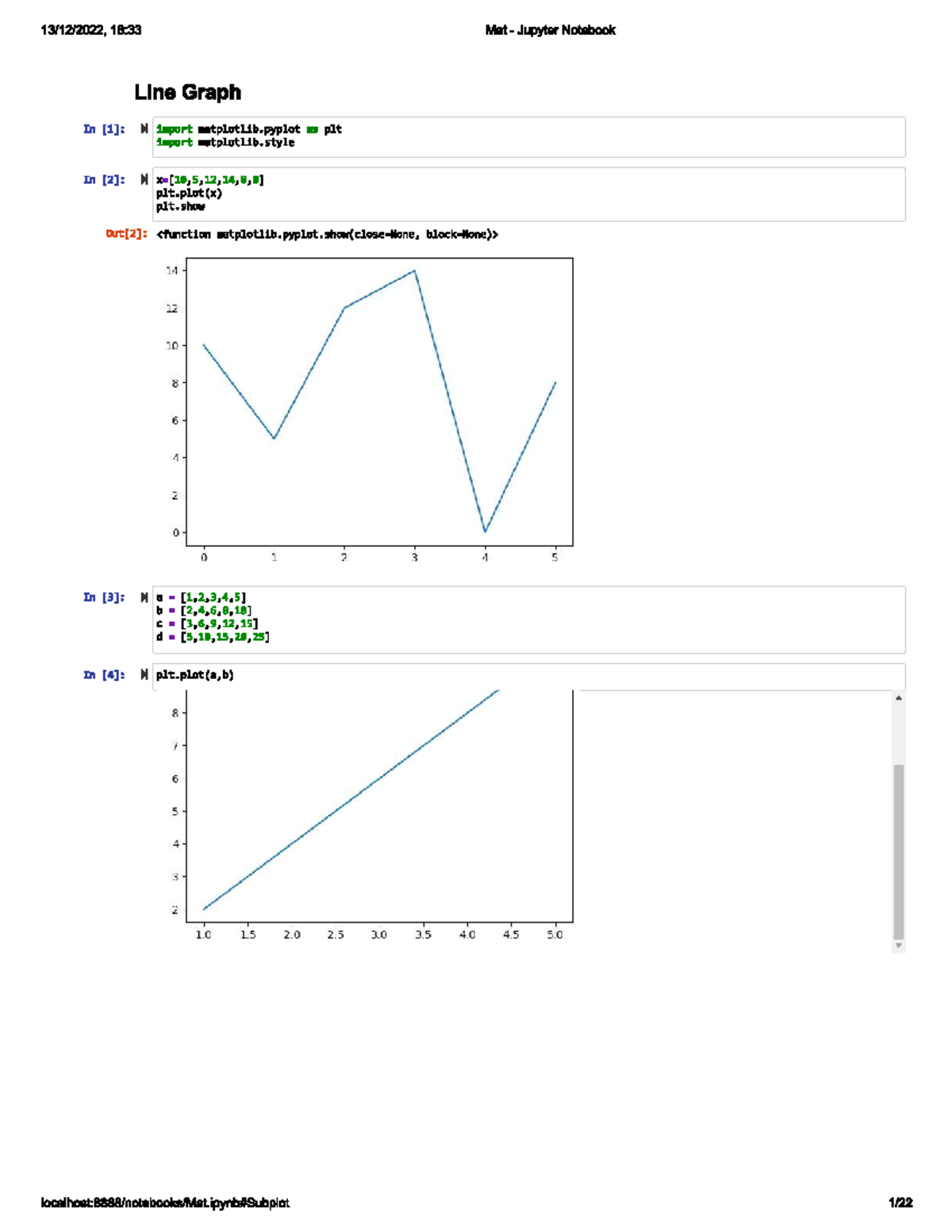 Matplotlib 1 (1) - python library - Information Technology in a Global ...