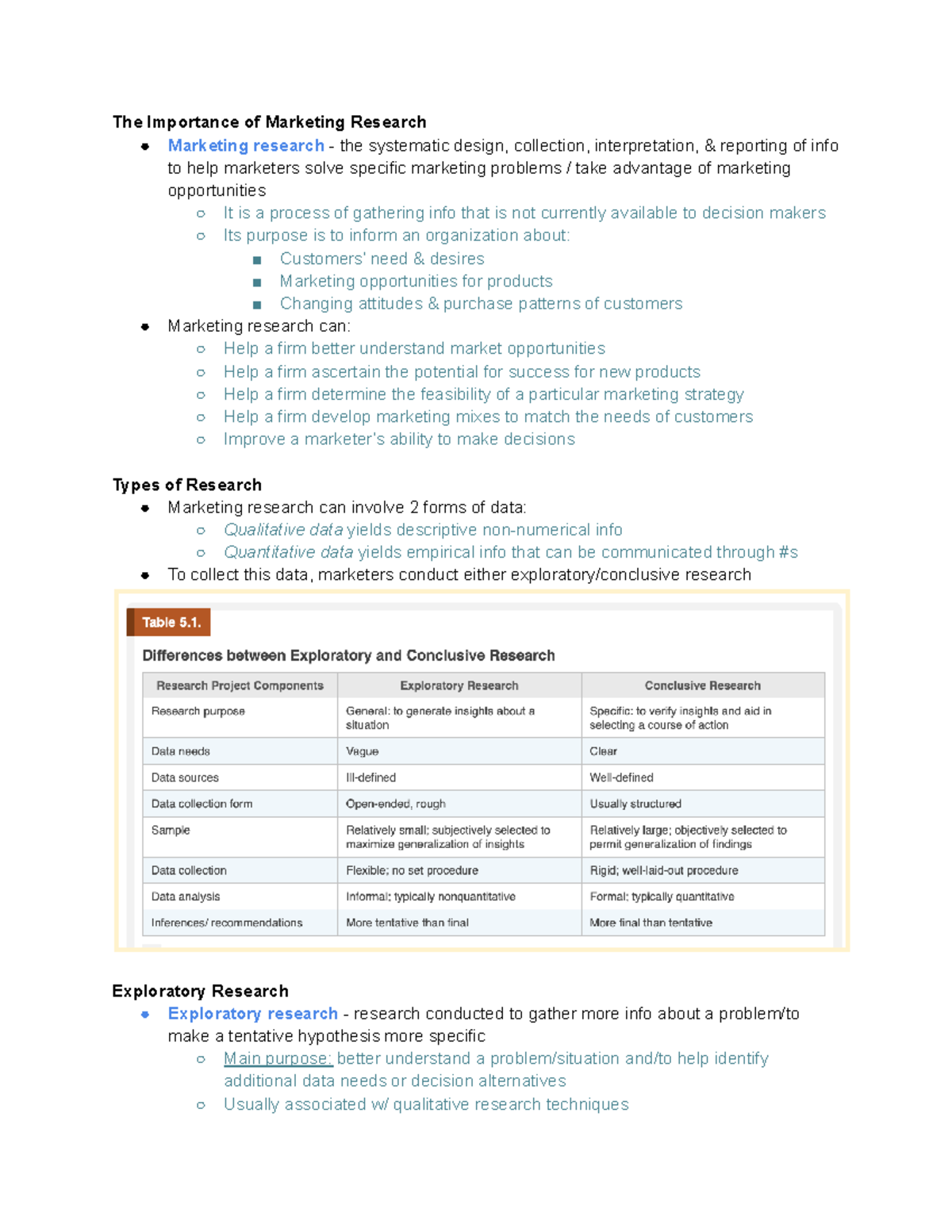 Marketing Chap 5 - The Importance of Marketing Research Marketing ...