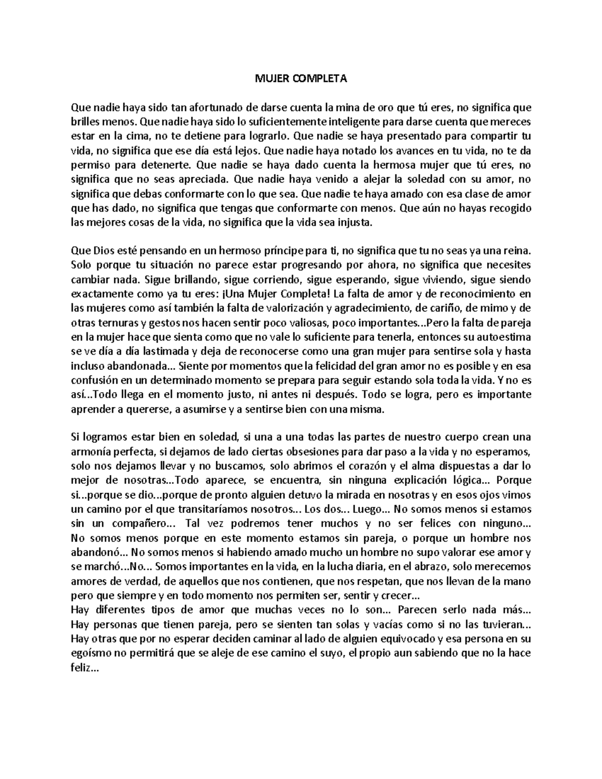 Mujer Completa 2022 - MUJER COMPLETA Que nadie haya sido tan afortunado ...