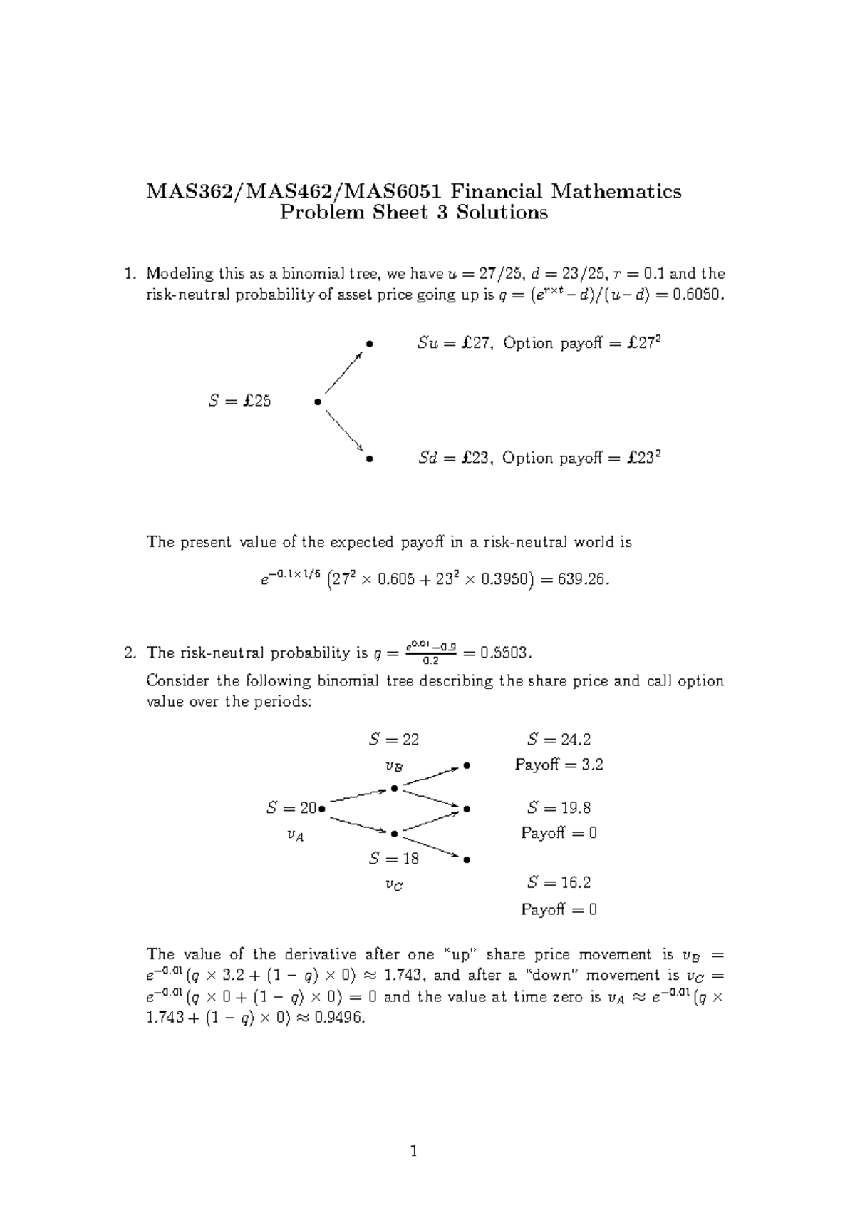 Mas362-fin ps 3 sols - problem sheet solutions - MAS362/MAS462/MAS6051 ...