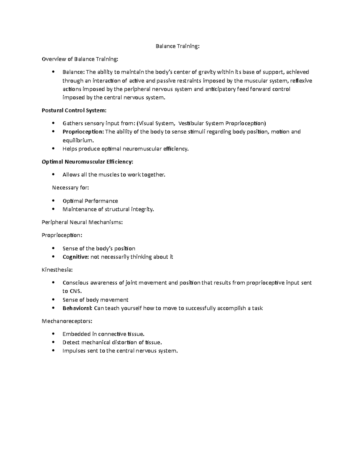 Balance Training - Balance Training: Overview of Balance Training ...