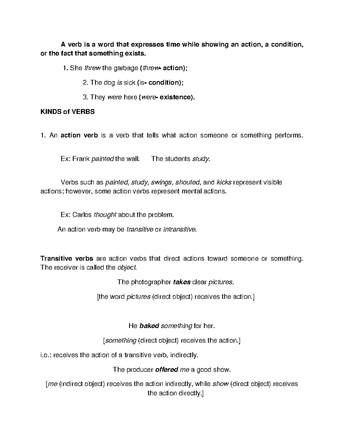 Lecture Notes Verbs Verbs A Verb Is A Word That Expresses Time While lecture-notes-verbs-verbs-a-verb-is-a-word-that-expresses-time-while