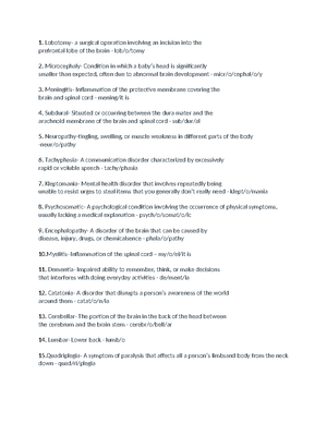 Week 2 Med Terminology (1) - Unit 2 MedTerm Assignment (Chap 4-8) PART ...