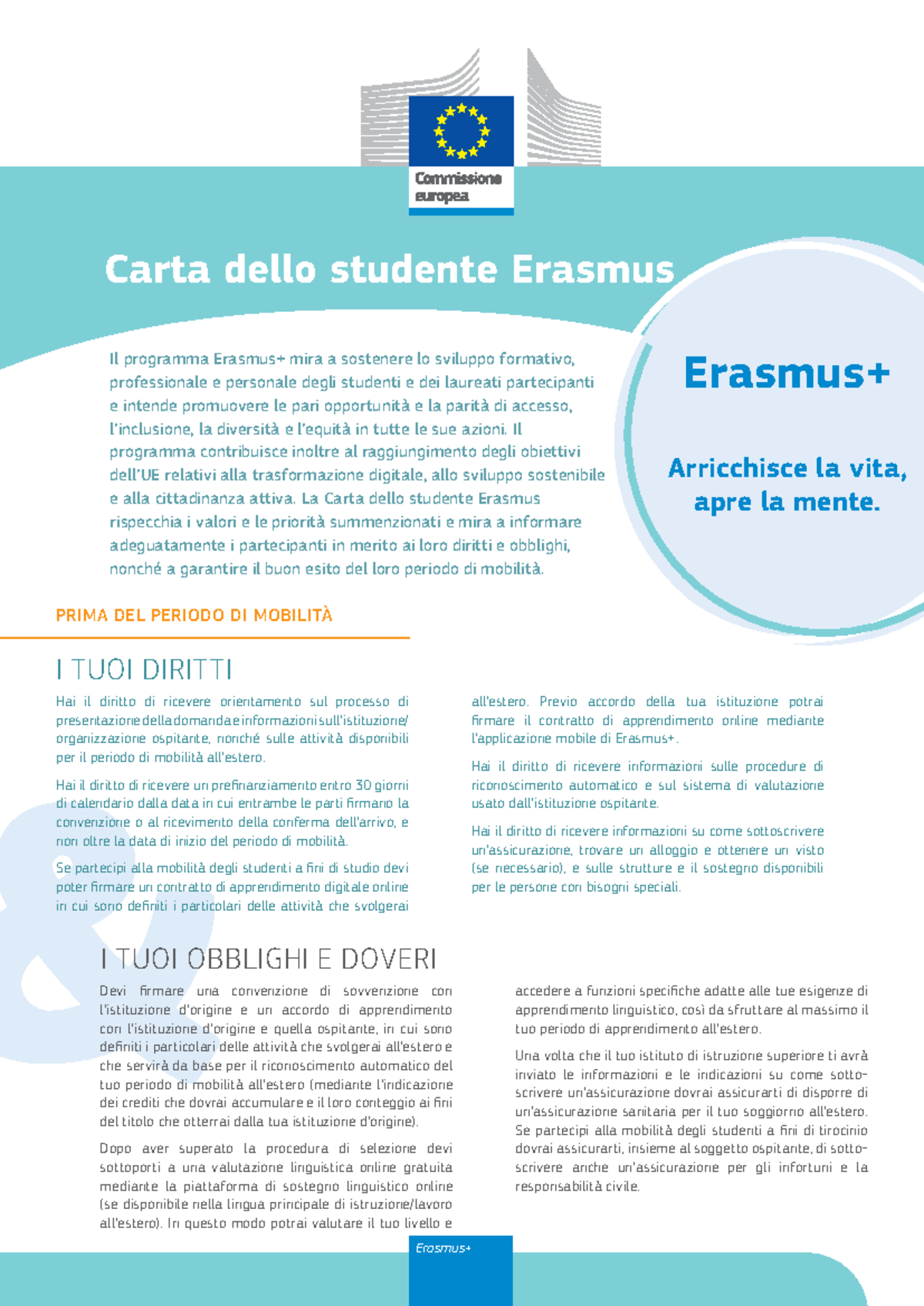 Carta dello studente erasmus-NC0121520 ITN - Erasmus+ Carta dello ...
