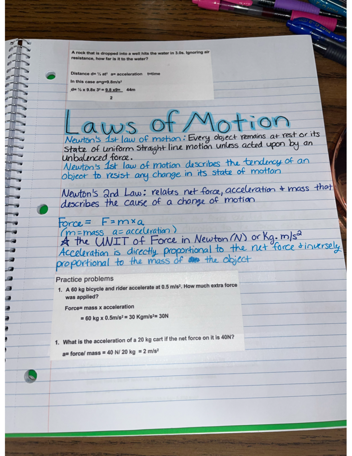 Physical Science Notes - PHY 101/101L - Studocu