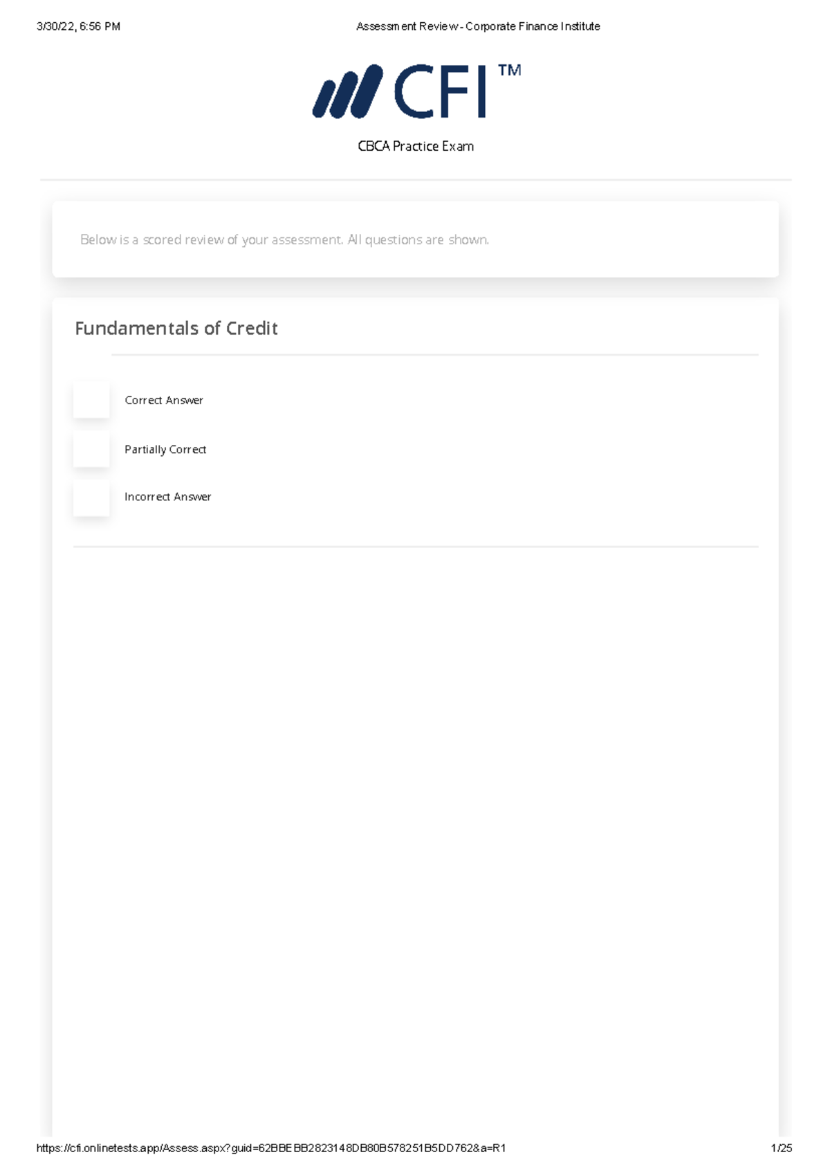 Practice test.pdf 1-4 - CBCA Practice Exam Below is a scored review of ...