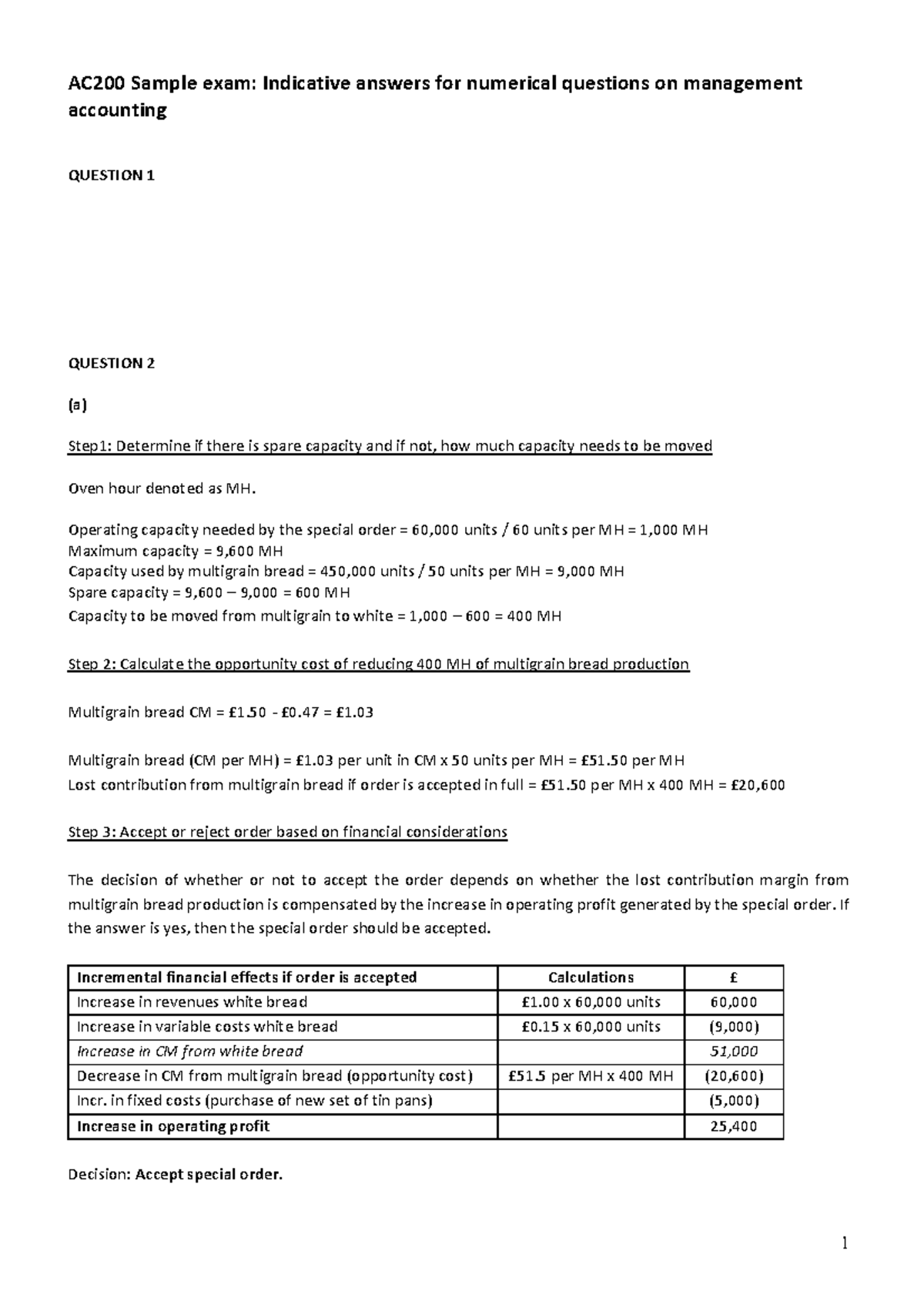AC200 Sample Paper Suggested Answers MA Students - 1 AC200 Sample exam ...