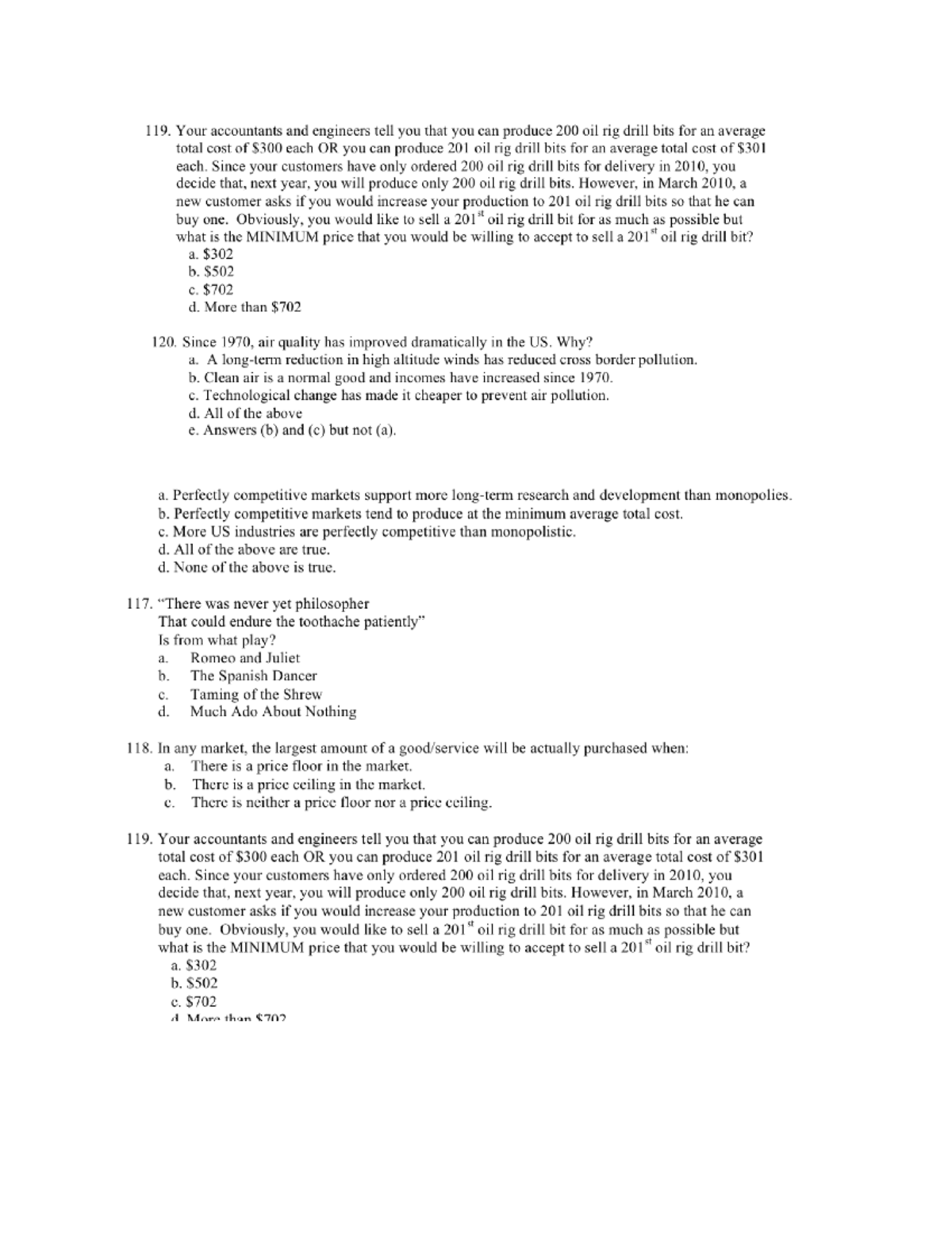 Gunter test-final - ECO 001 - Studocu