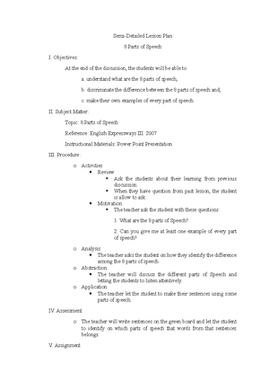 Novice and Expert Learners Semi-detailed Lesson Plan - Semi-Detailed ...