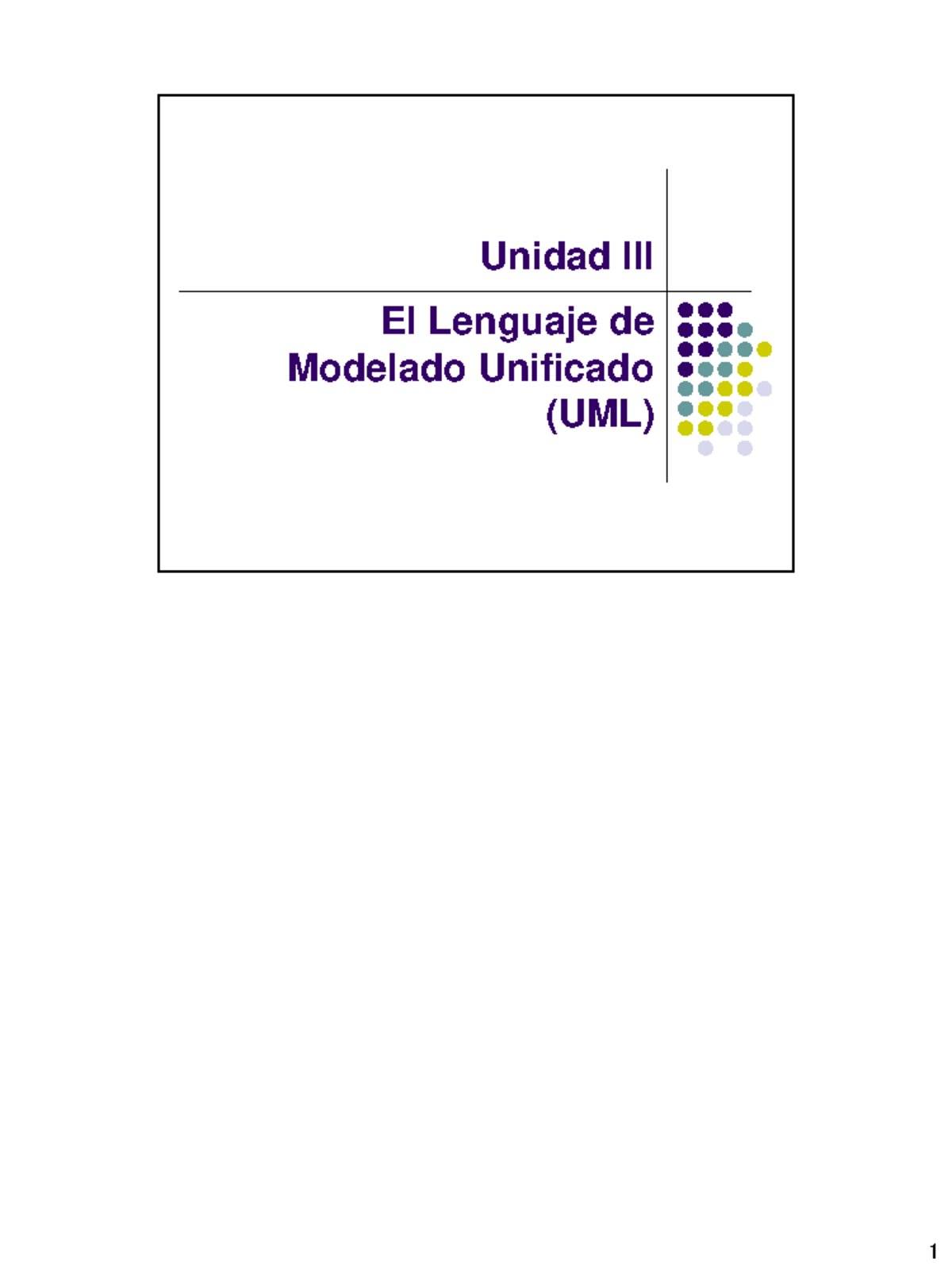 Unidad III II - car - El Lenguaje de Modelado Unificado (UML) Unidad ...