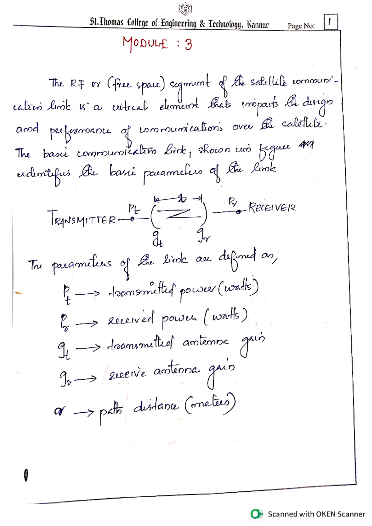 Module 3 Notes - Electronics and communication Engineering - Studocu