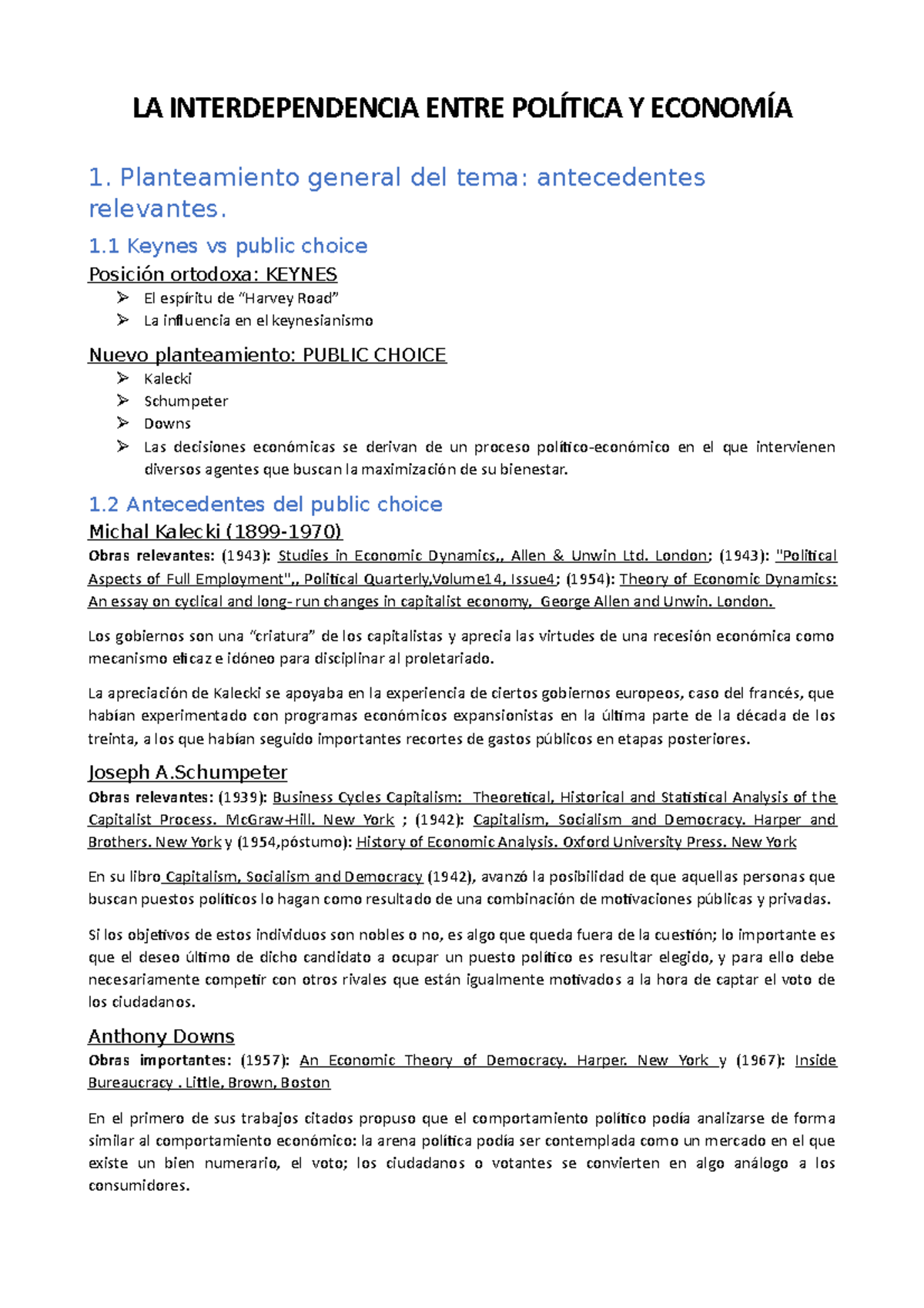 LA Interdependencia Entre Política Y Economía - LA INTERDEPENDENCIA ...
