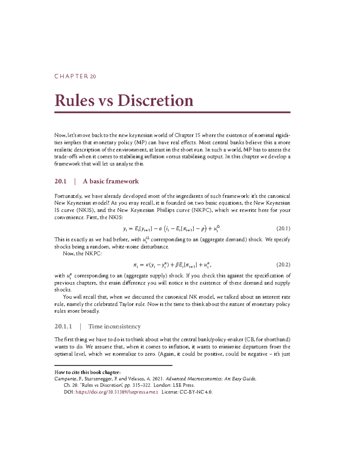 Rule Discretion 2 - Optimal Monetary Policy - $ ) " 1 5 & 3 3VMFT WT ...