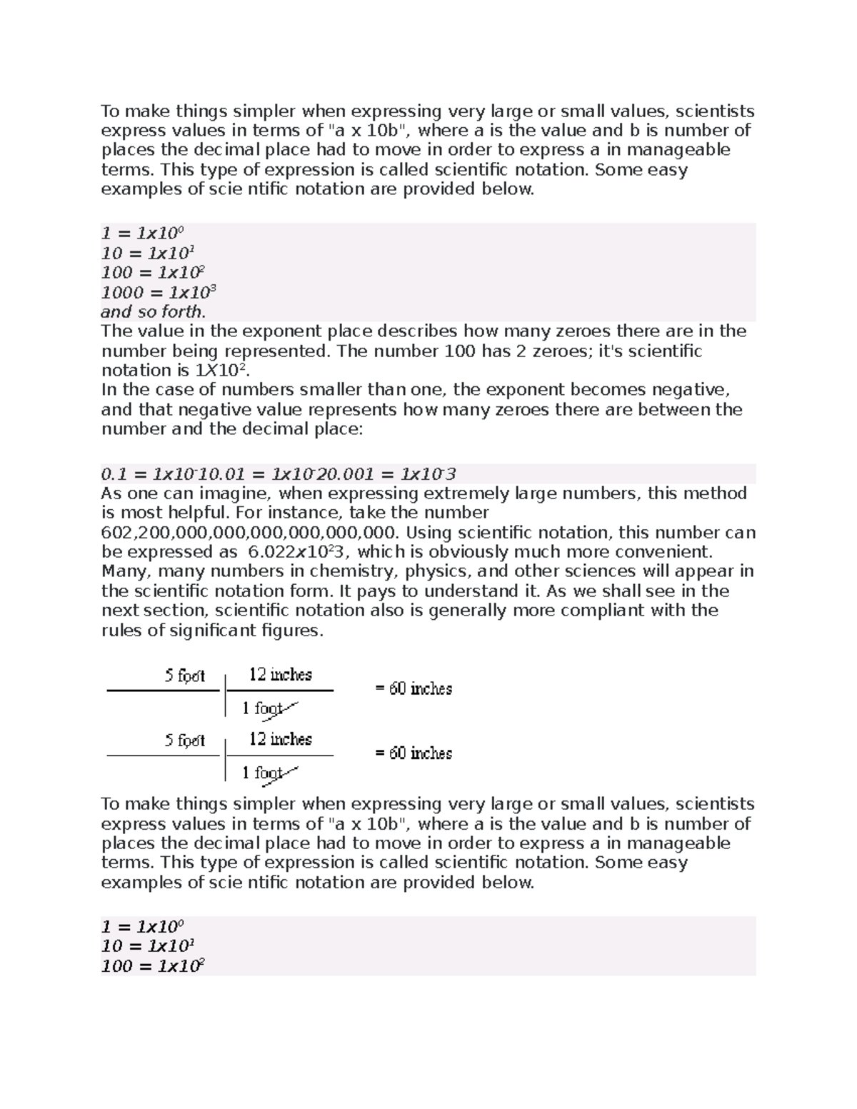Physics 13 - notes - To make things simpler when expressing very large ...