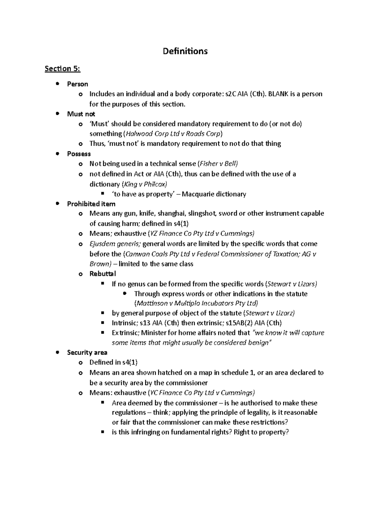 Definitions - materials for the 2019 stat exam - Definitions Section 5 ...