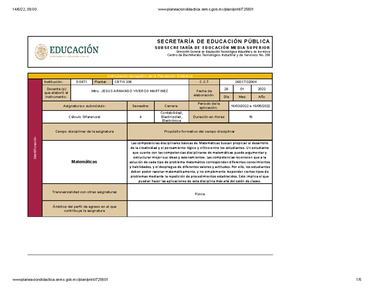 Planeación 3 - S U B S E C R E TA R ÍA D E E D U C A C IÓN M E D IA S U ...