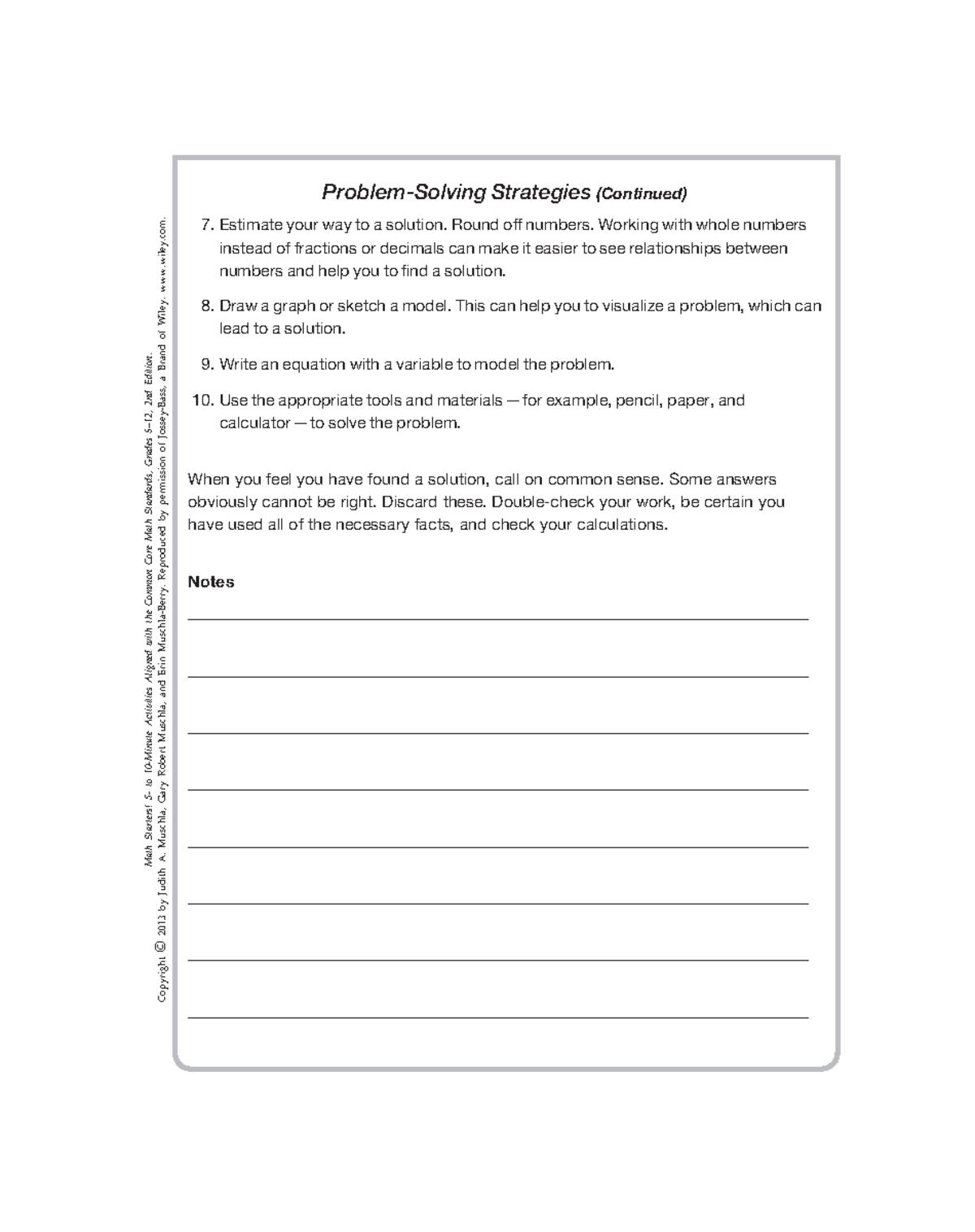 Math Starters 5- to 10-Minute Activities Aligned with the Common Core ...