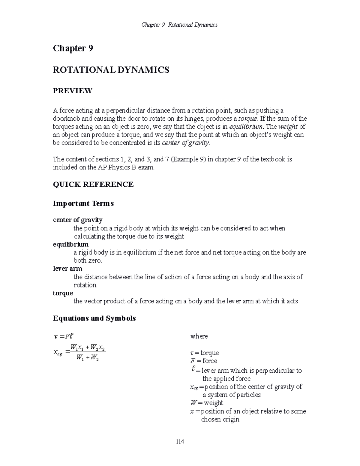 9 rotational dynamics - Analyze overdraft fees - Chapter 9 ROTATIONAL DYNAMICS PREVIEW A force ...