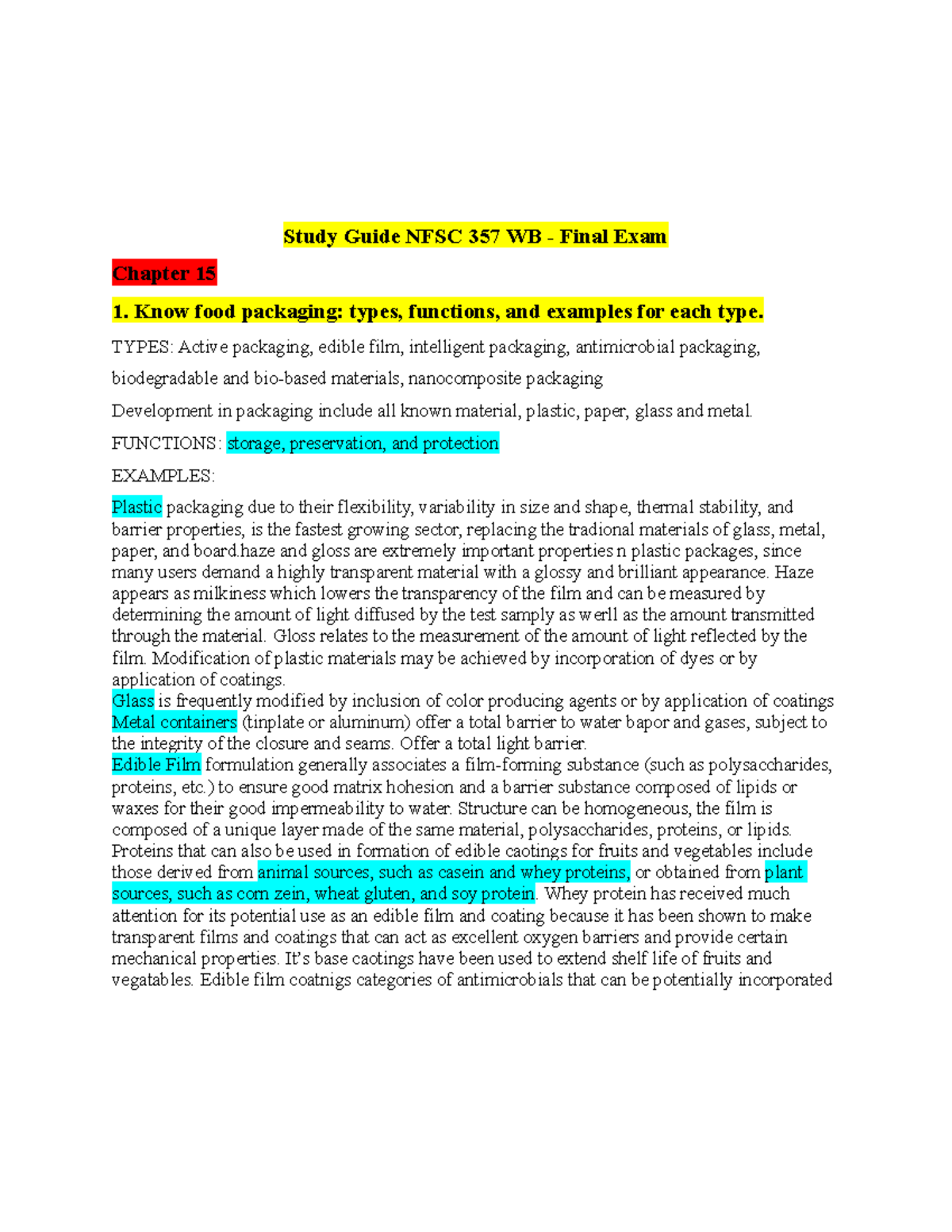 NFSC 357 Final Spring 2022 Study Guide - Study Guide NFSC 357 WB ...