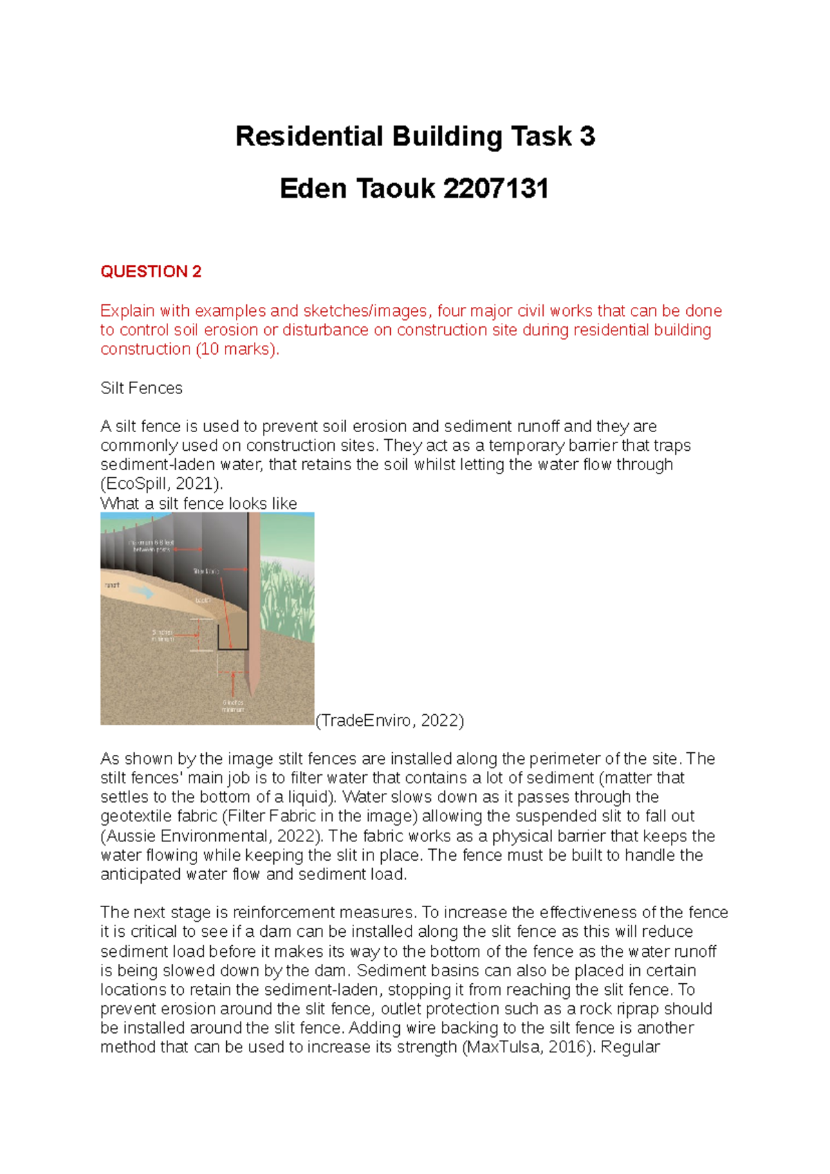 RESI TASK 3 - Task 3 For residential Building - Residential Building ...