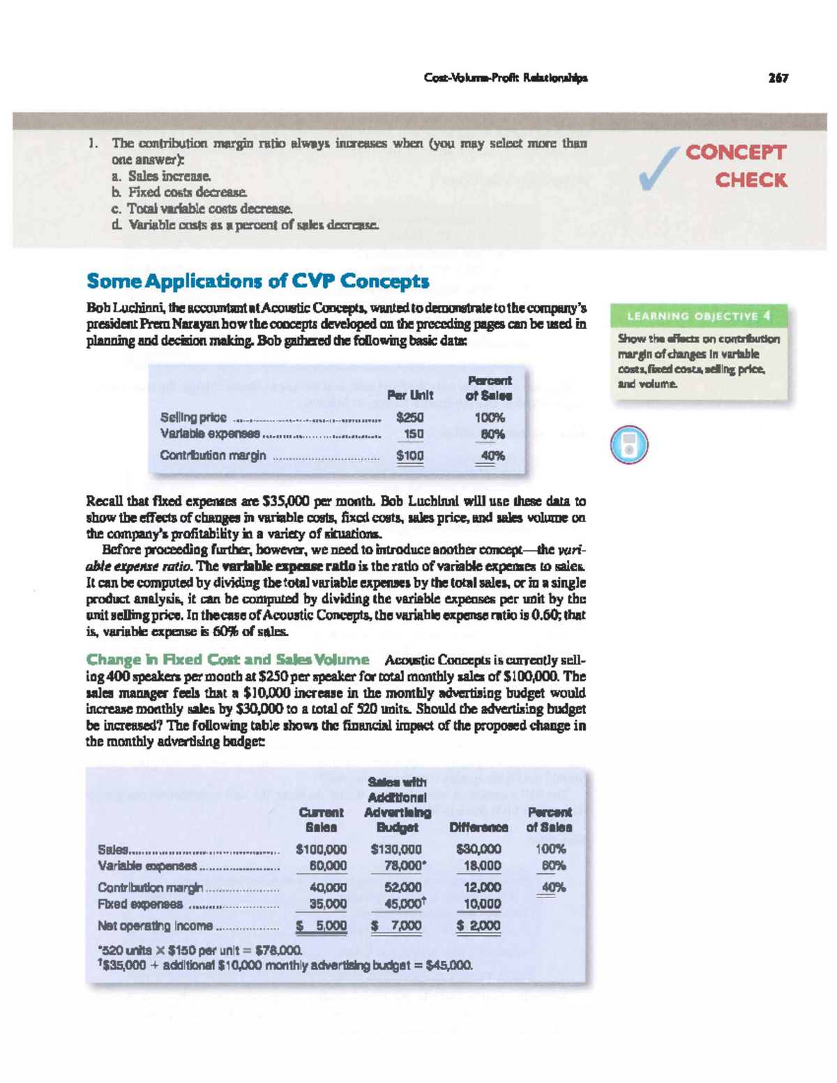 Applying CVP - Accounting for managers - Studocu