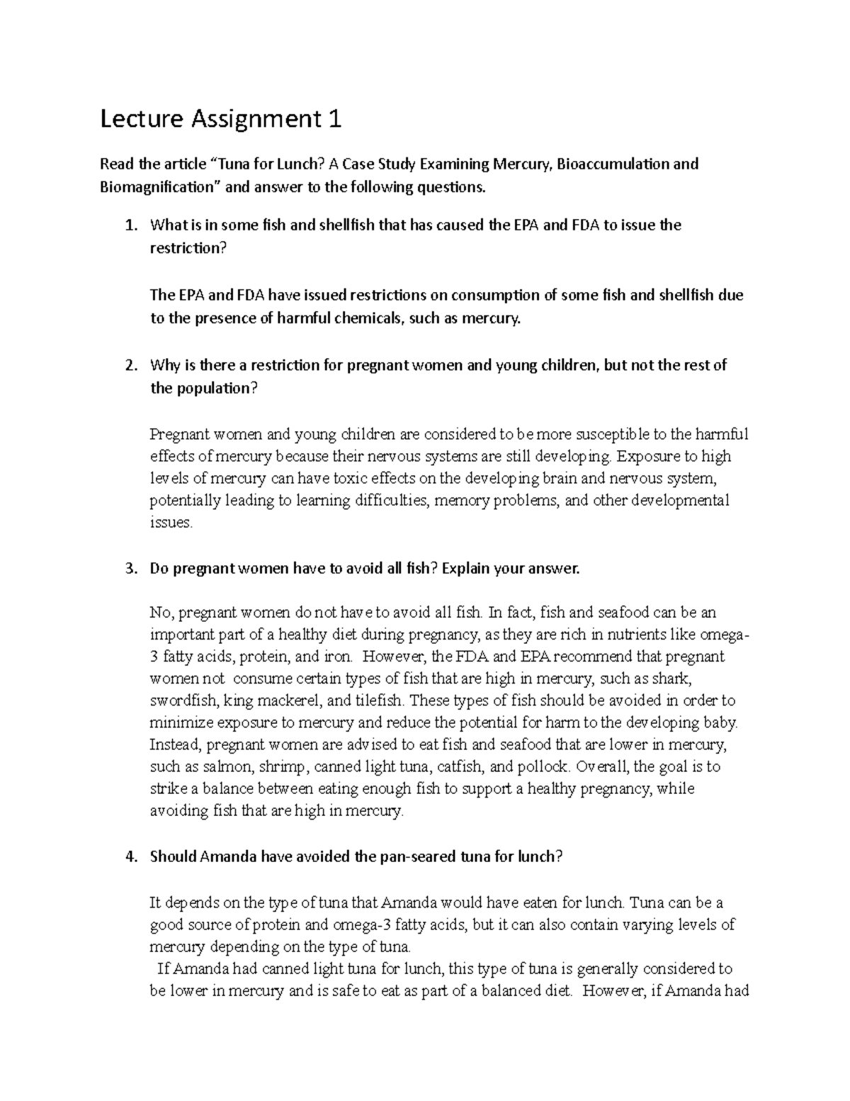 Brian Thomas Lecture Assignment 1 Lecture Assignment 1 Read The