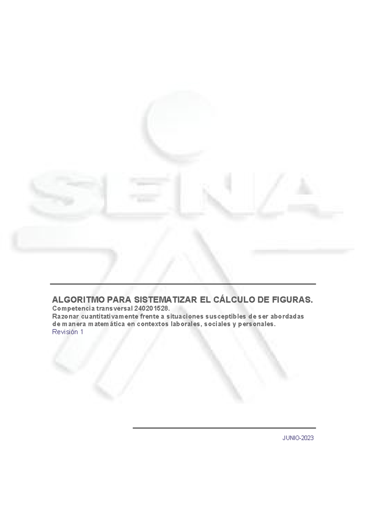Evidencia 4 Matematicas Guia 2 - ALGORITMO PARA SISTEMATIZAR EL CÁLCULO ...